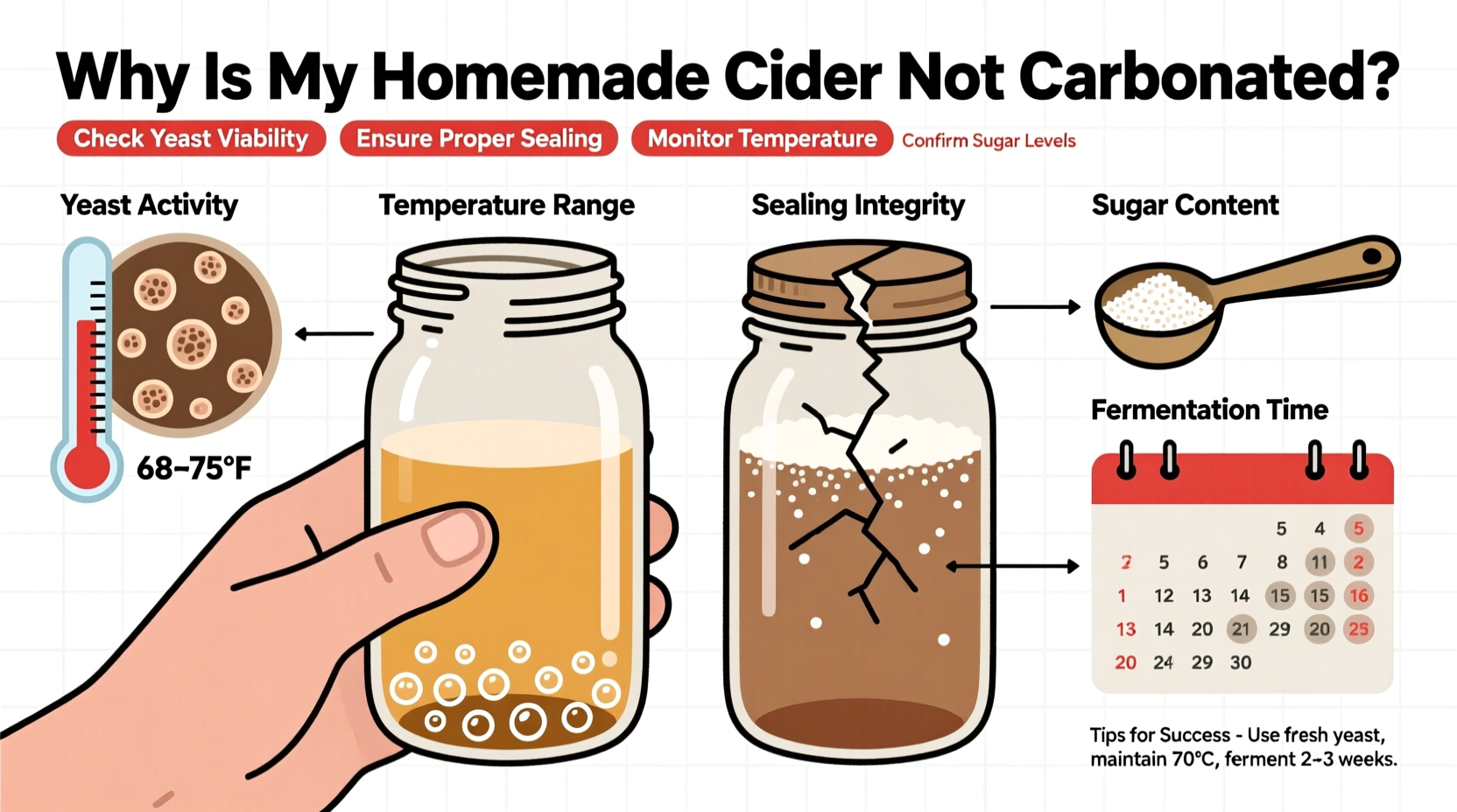 Why Is My Homemade Cider Not Carbonated Troubleshooting Fermentation