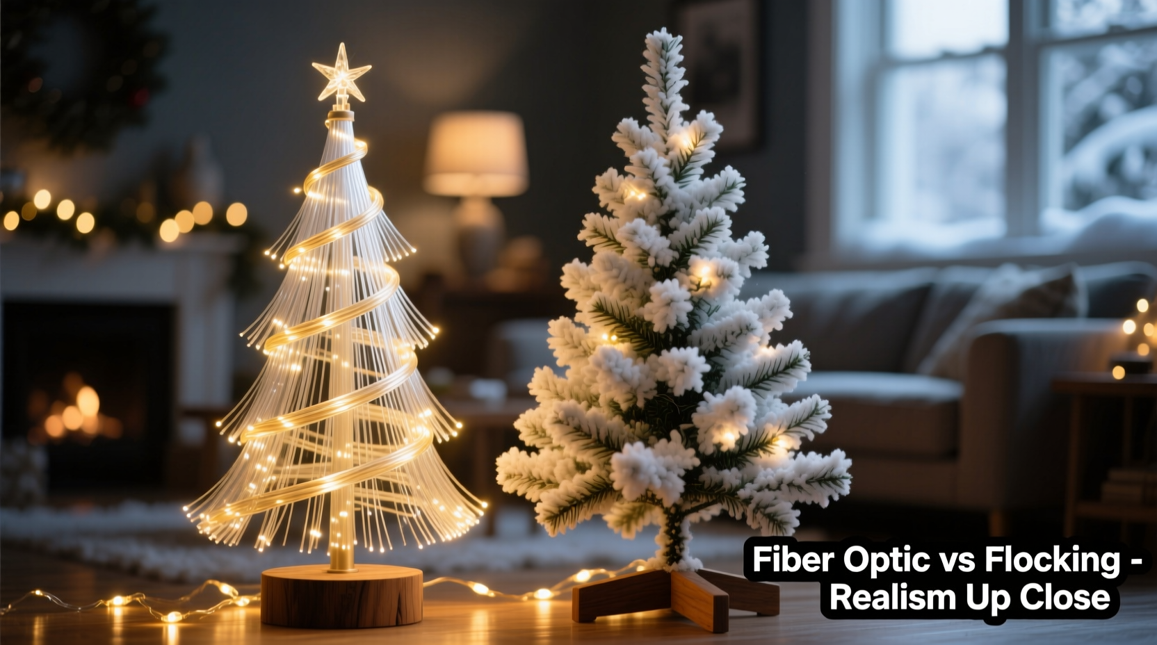 Fiber Optic Christmas Tree Vs Traditional Flocking Which Looks More ...