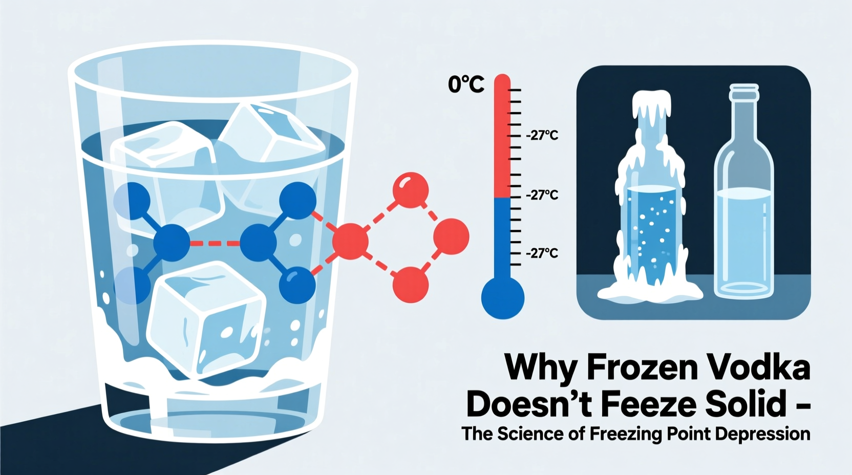 Why Does Frozen Vodka Not Freeze Solid Freezing Point Explained