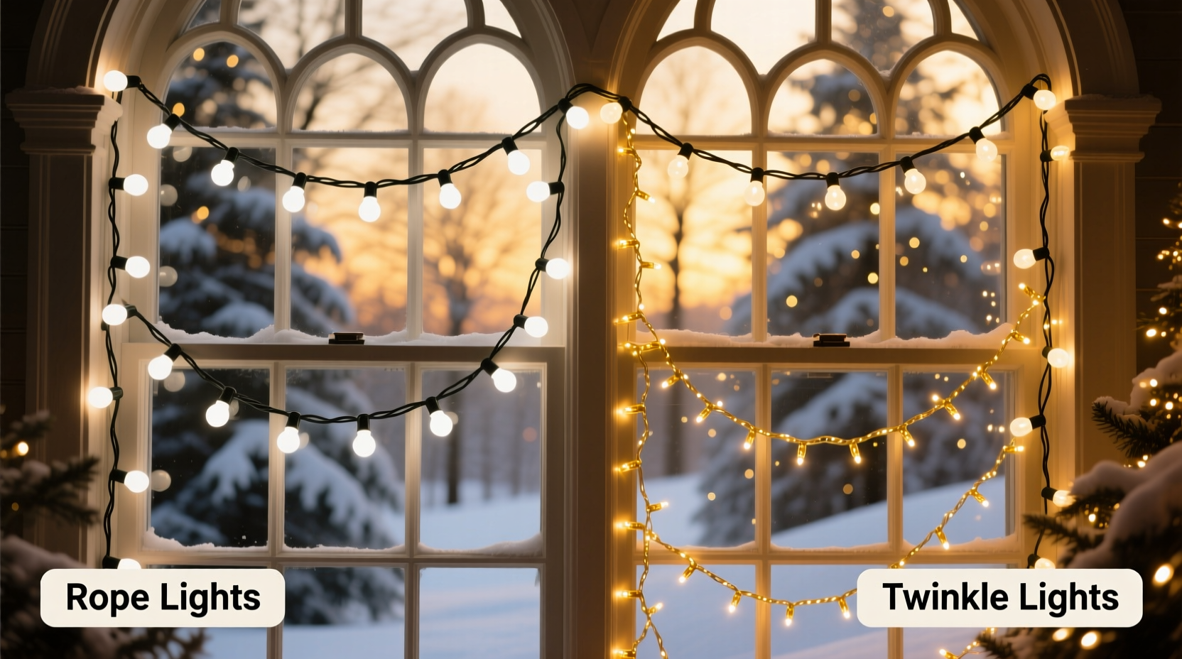 Rope Lights Vs Twinkle Lights Which One Outlines Windows Better For ...