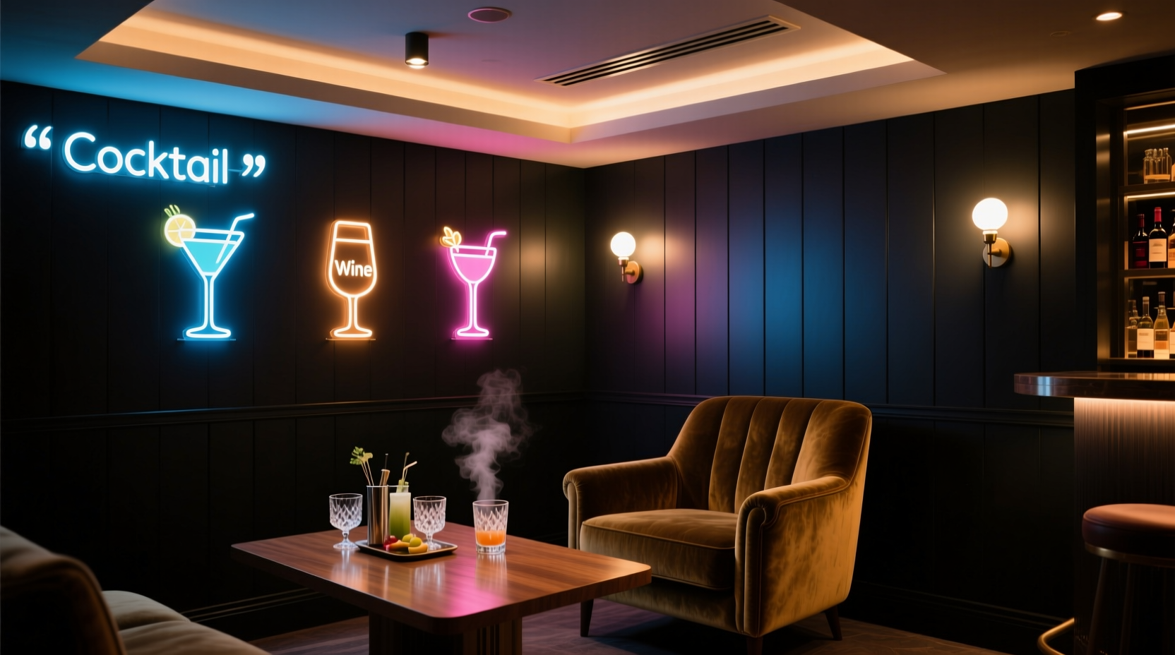 How To Create A Low-light Bar Nook Using Smart Bulbs That Shift Color ...