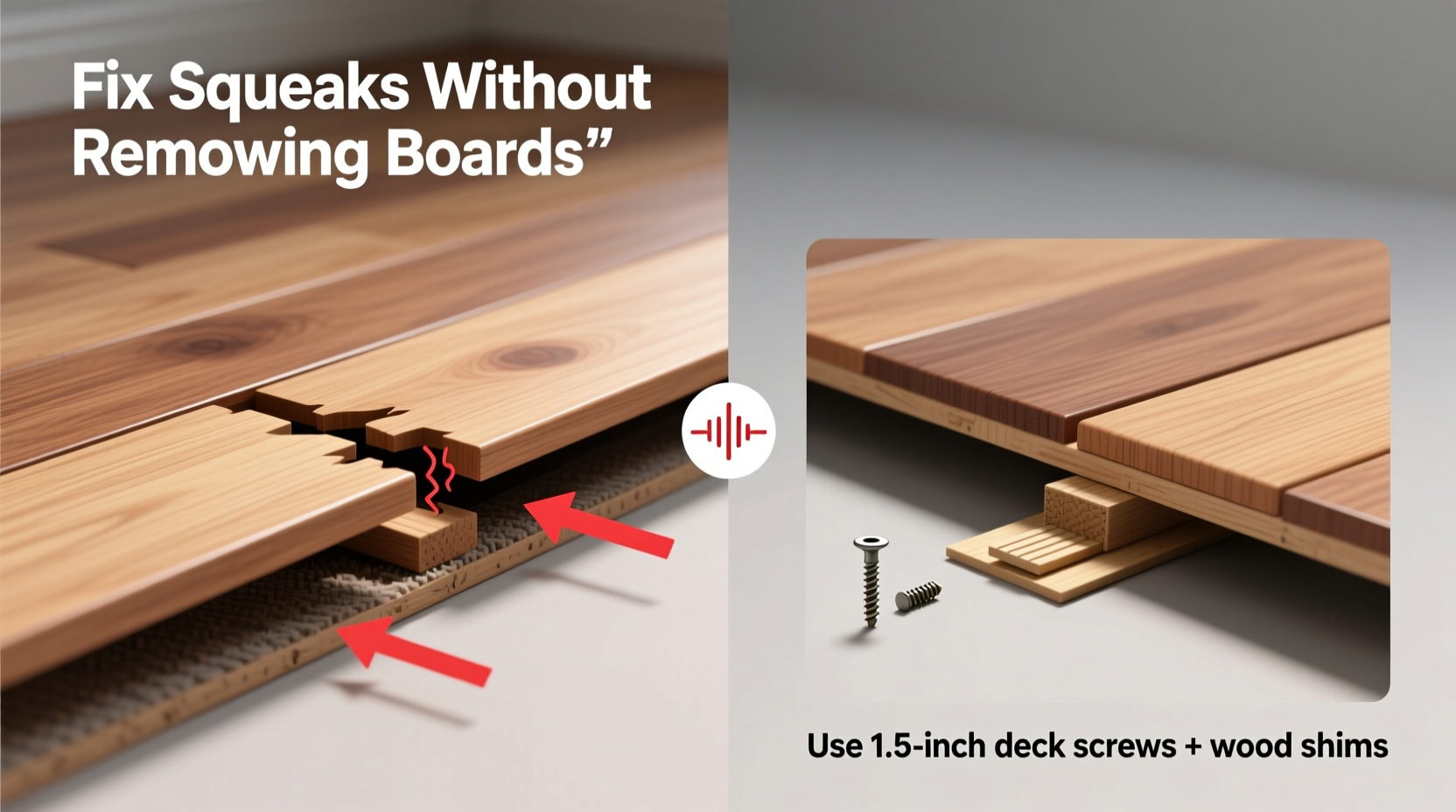 How To Fix A Squeaky Hardwood Floor Without Removing The Boards