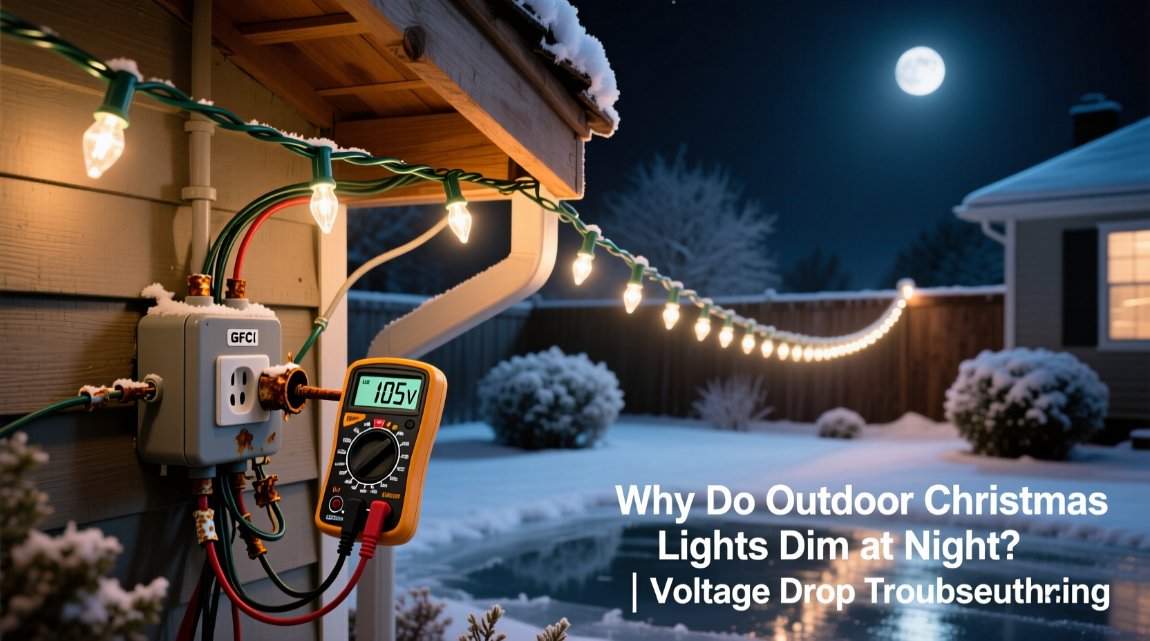 Why Do My Outdoor Christmas Lights Dim At Night Troubleshooting Voltage ...