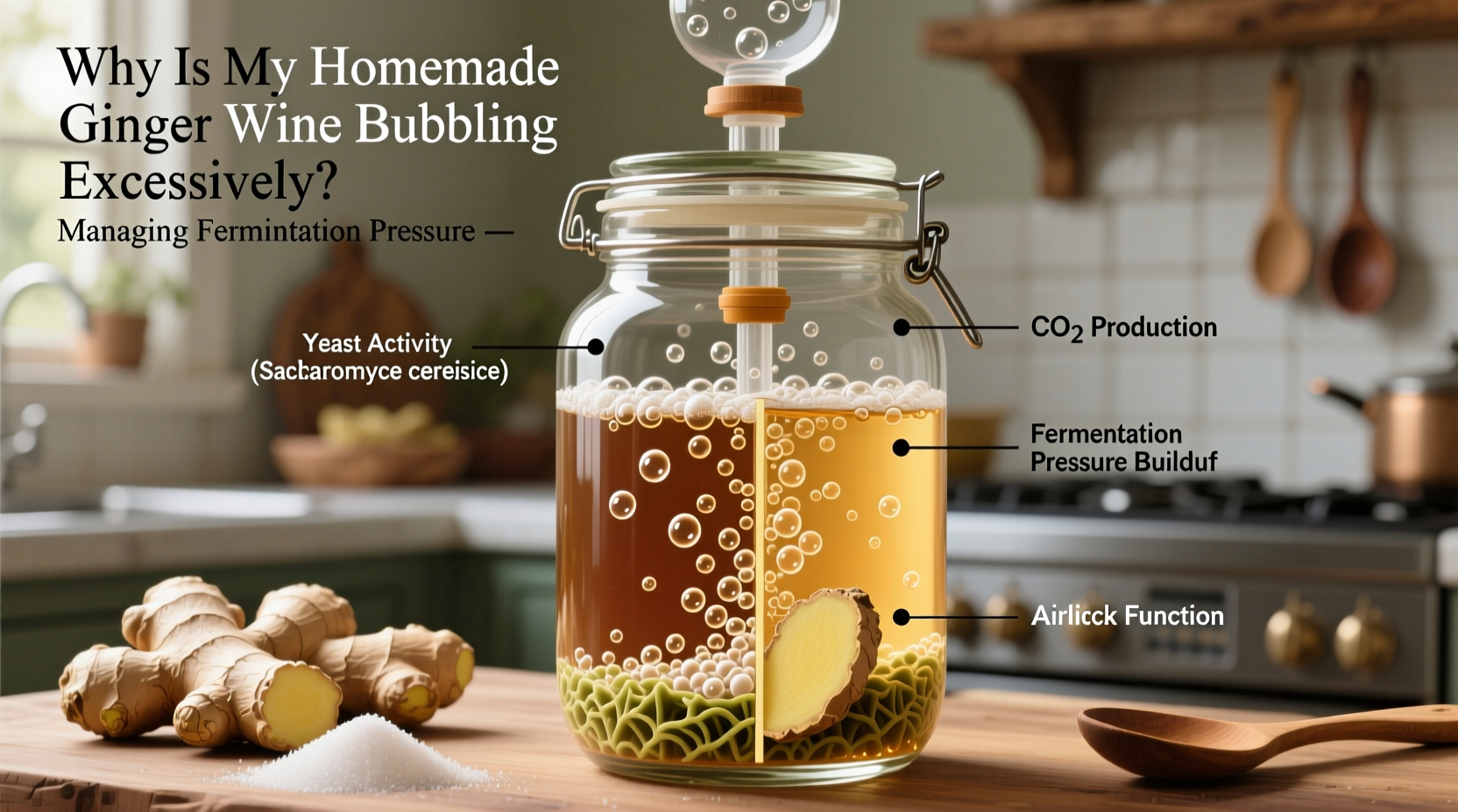 Why Is My Homemade Ginger Wine Bubbling Excessively Managing ...