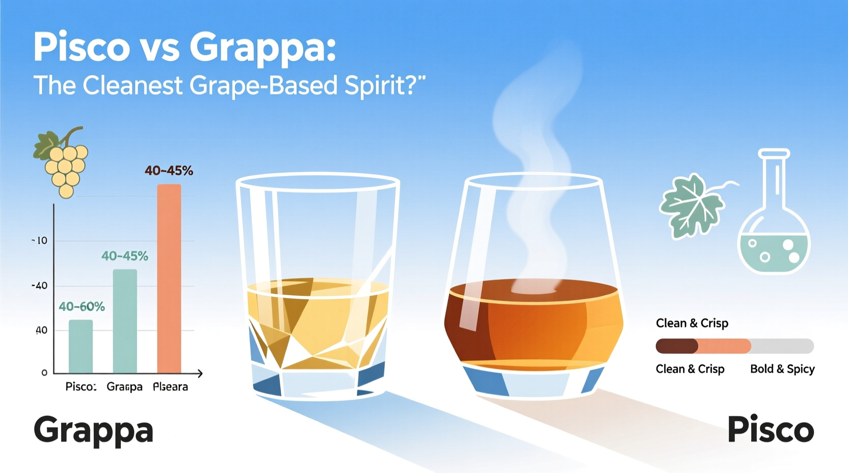 Pisco Vs Grappa Which Grape-based Spirit Has A Cleaner Profile