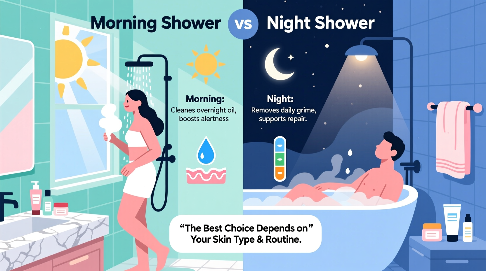 Morning Shower Vs Night Shower Which Is Actually Better For Your Skin ...