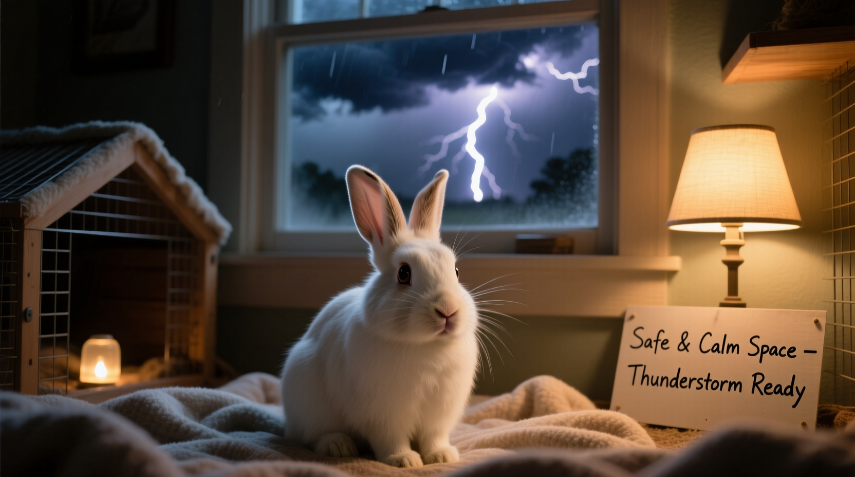 How To Calm An Anxious Rabbit During Thunderstorms Safe Techniques