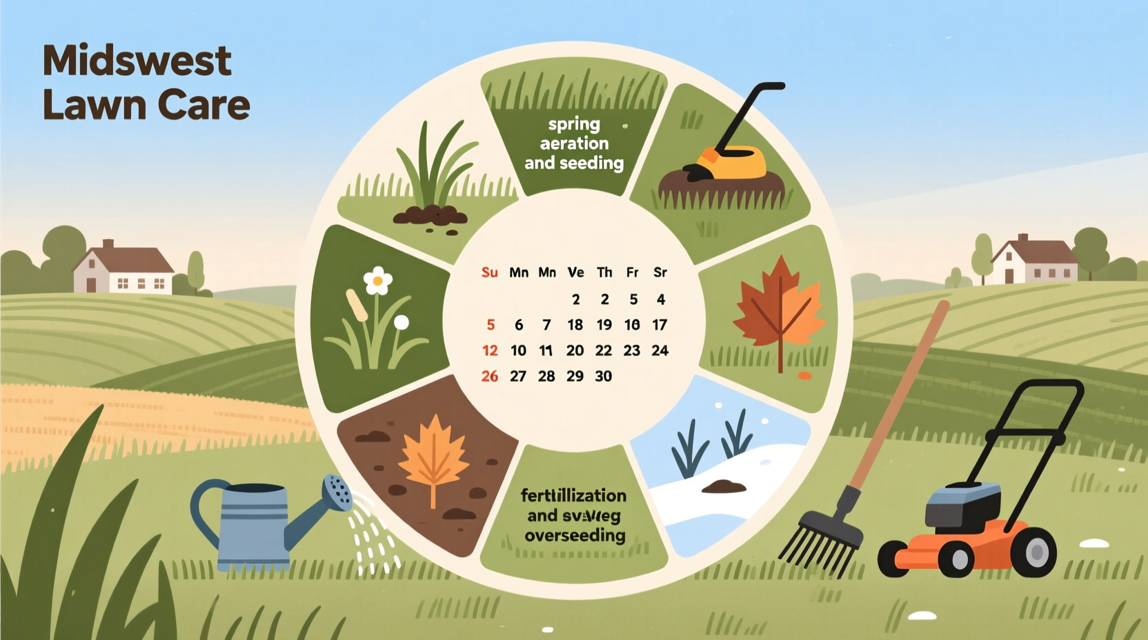 Lawn Care Calendar for the Midwest: Month-by-Month Guide