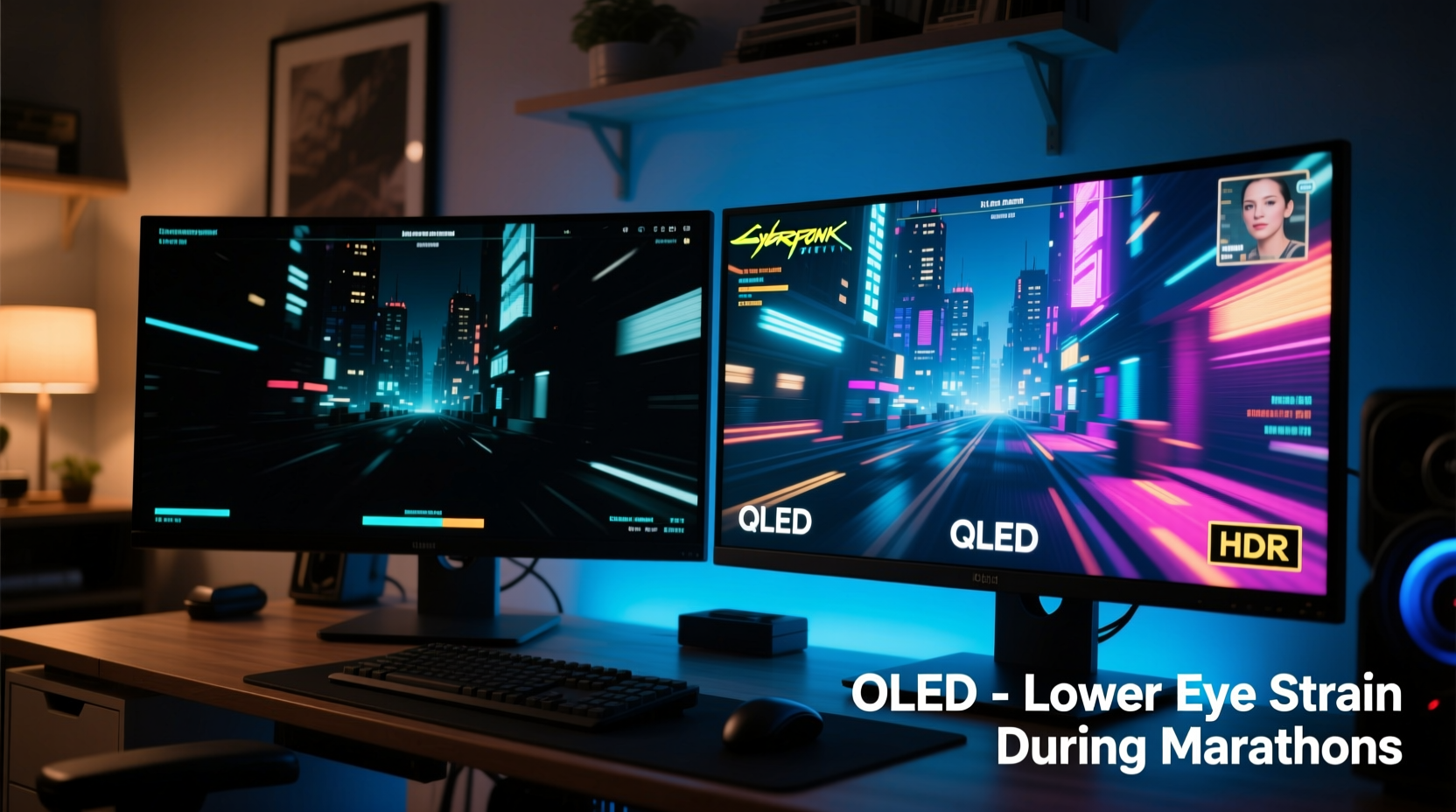 Oled Monitor Vs Qled For Gaming Which Reduces Eye Strain During Marathons