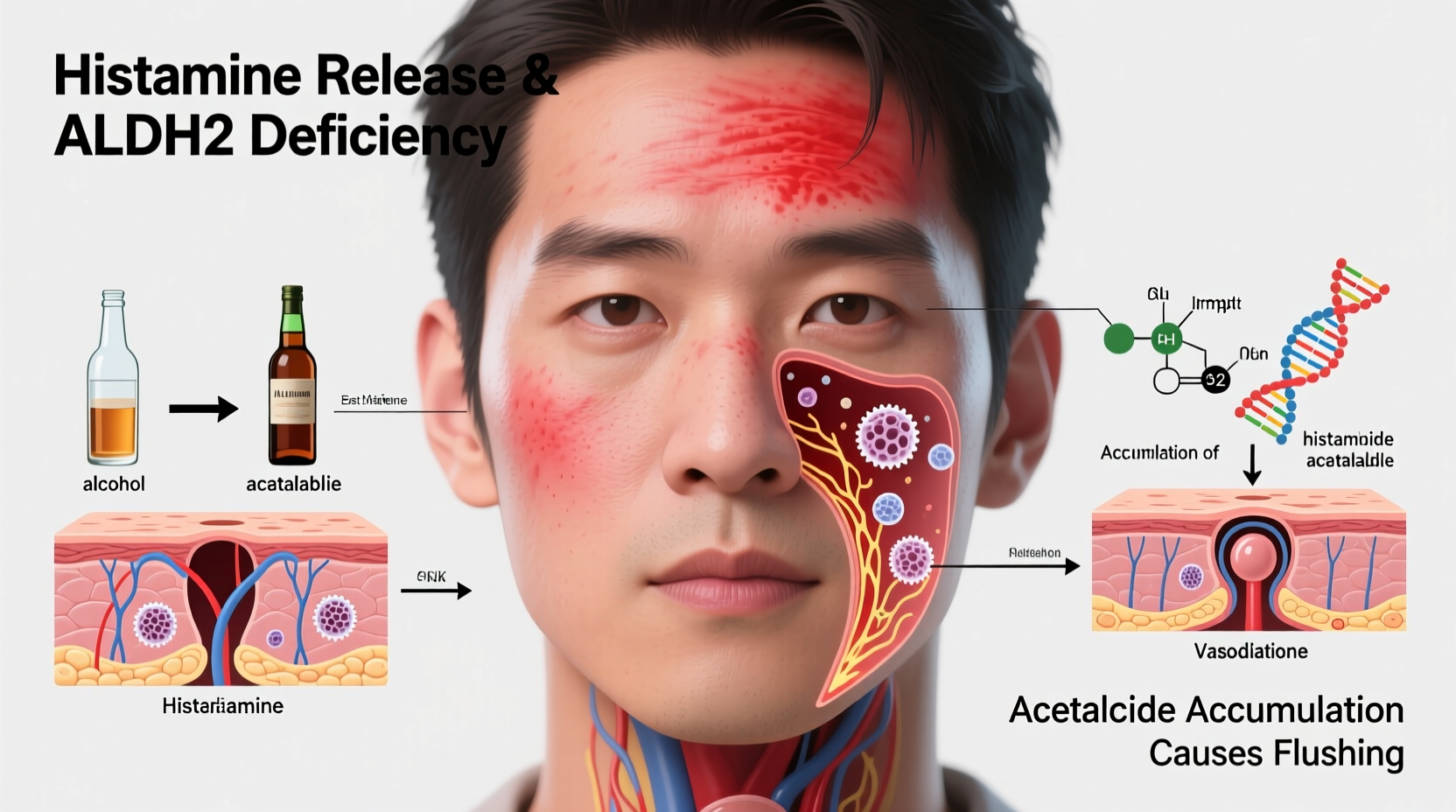 Why Do Some People Get Flushed After Alcohol Histamine Reaction