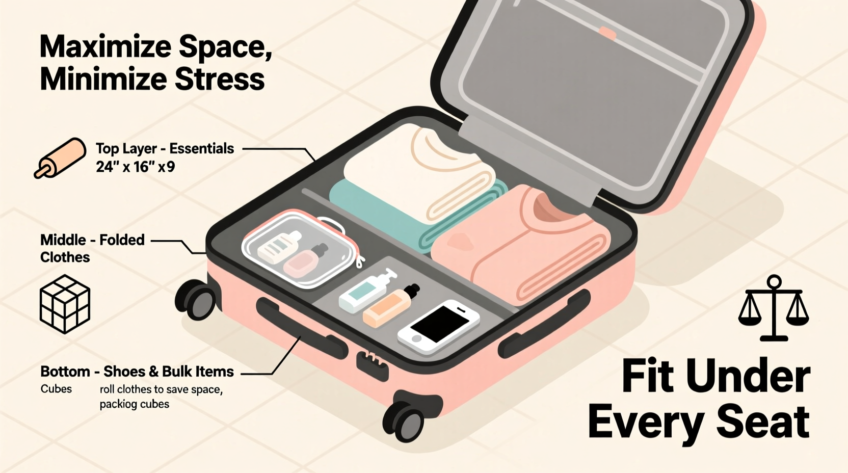 How To Pack A Carry On That Fits Under Every Airline Seat Effortlessly