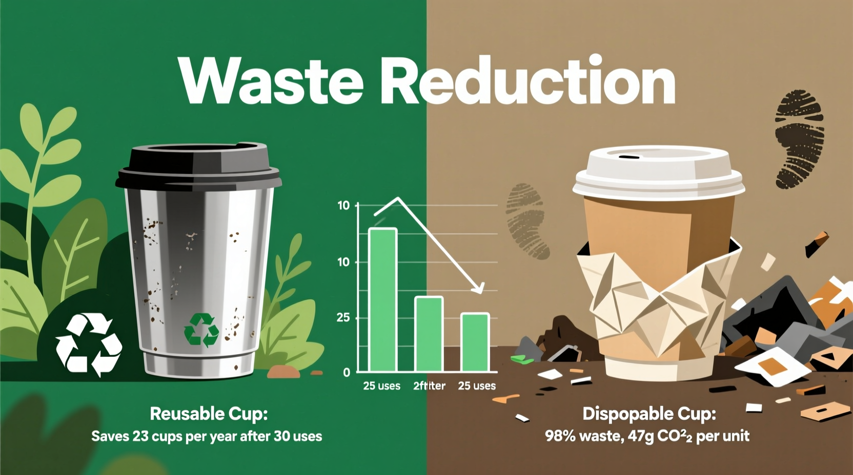 Reusable Coffee Cup Vs Disposable Which Actually Reduces Waste More