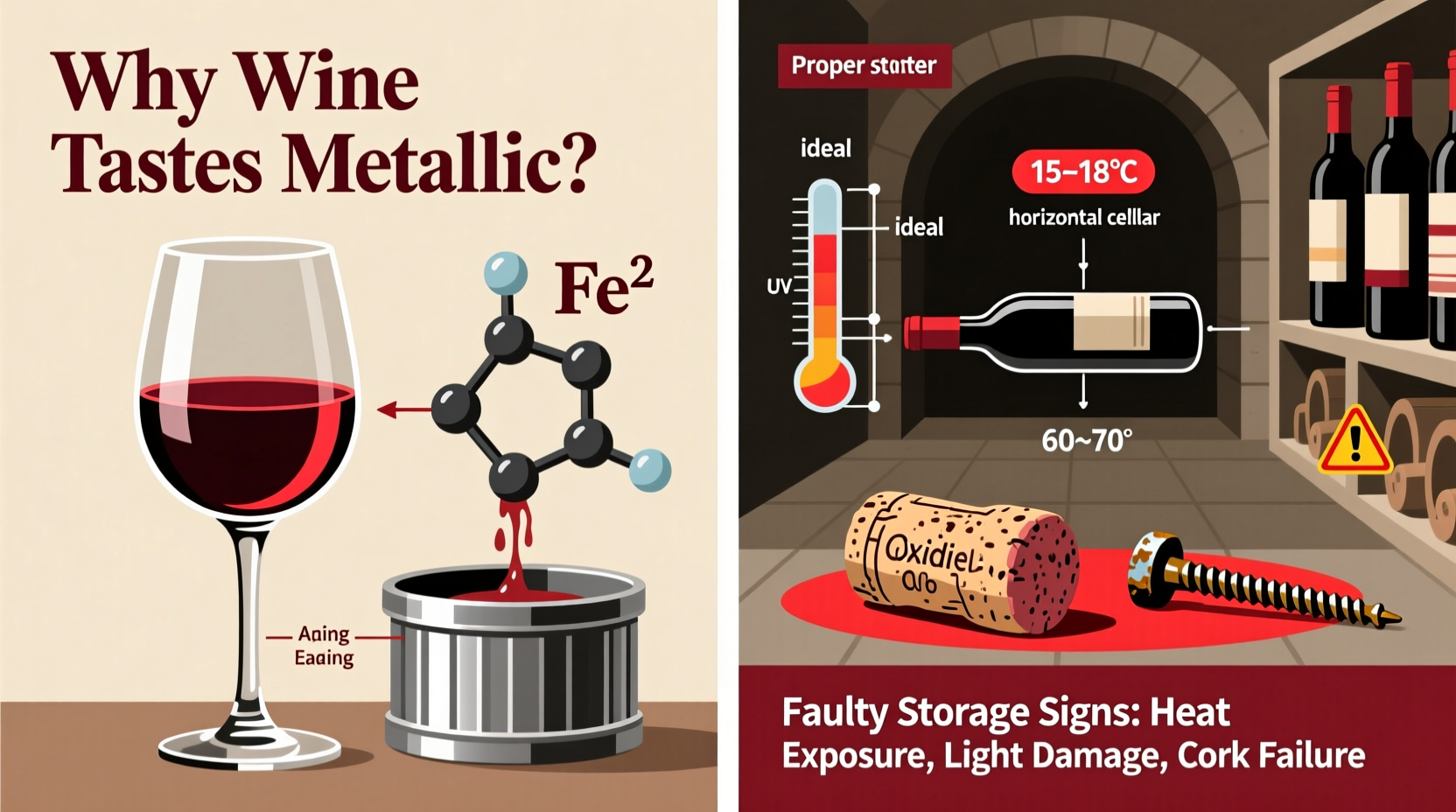 Why Does My Wine Taste Metallic And How To Identify Faulty Storage