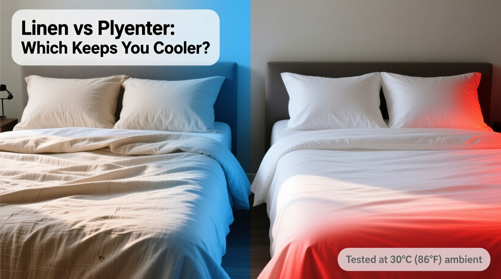 Linen Vs Polyester Bedding Which Keeps You Cooler In Hot Sleepers