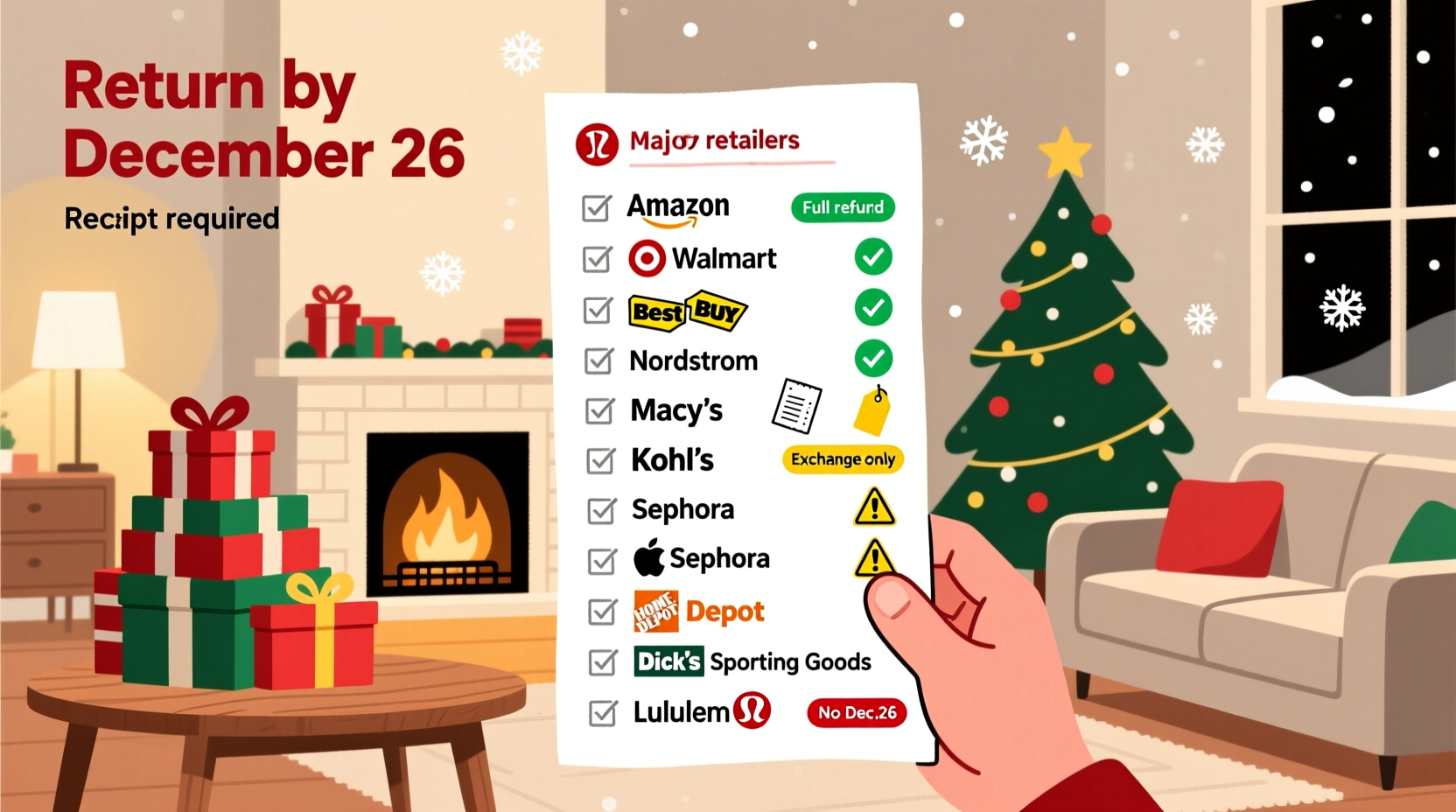 Christmas Gift Receipt Policy Guide How To Navigate Returns Across 12 ...