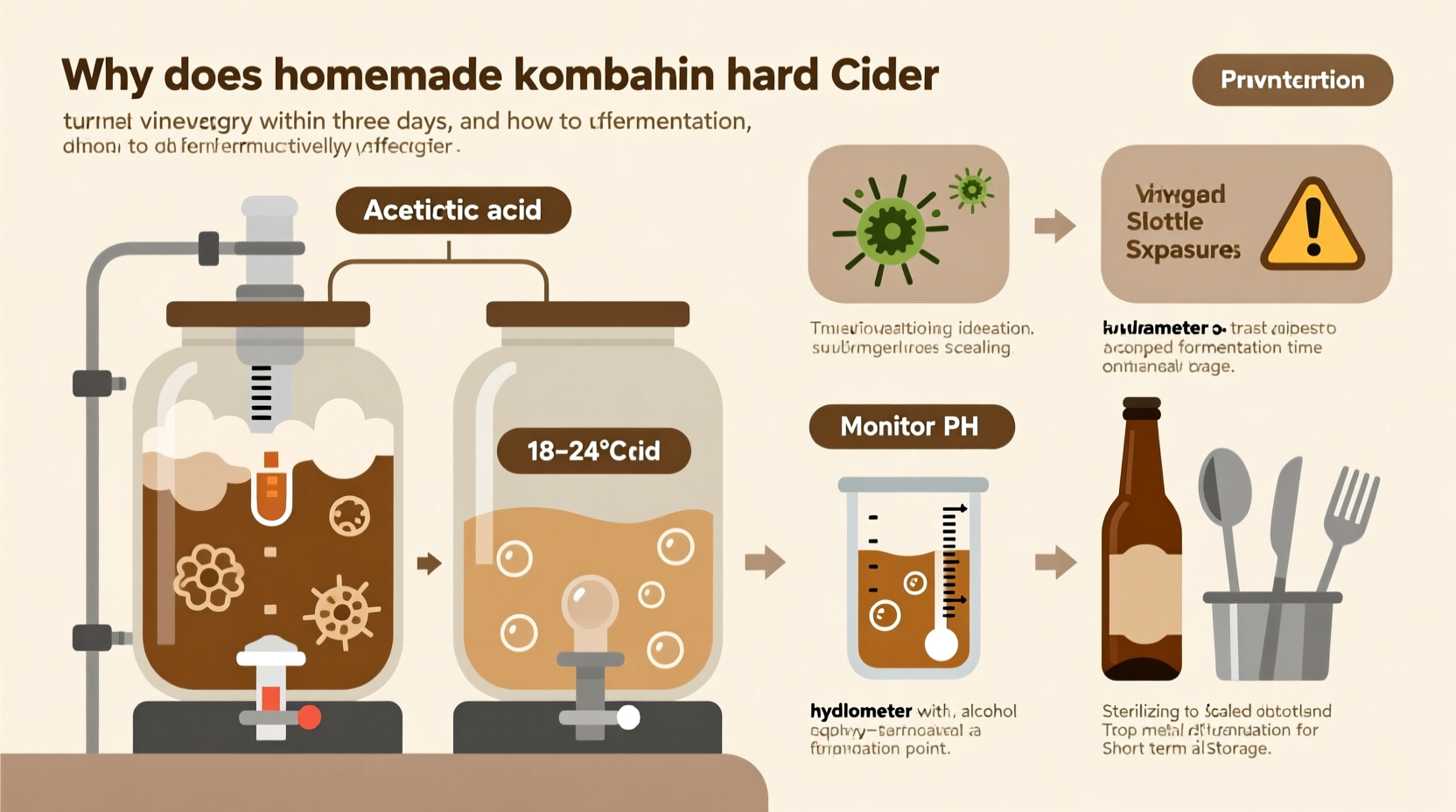Why Does My Kombucha Hard Cider Go Vinegary After Three Days And How To ...