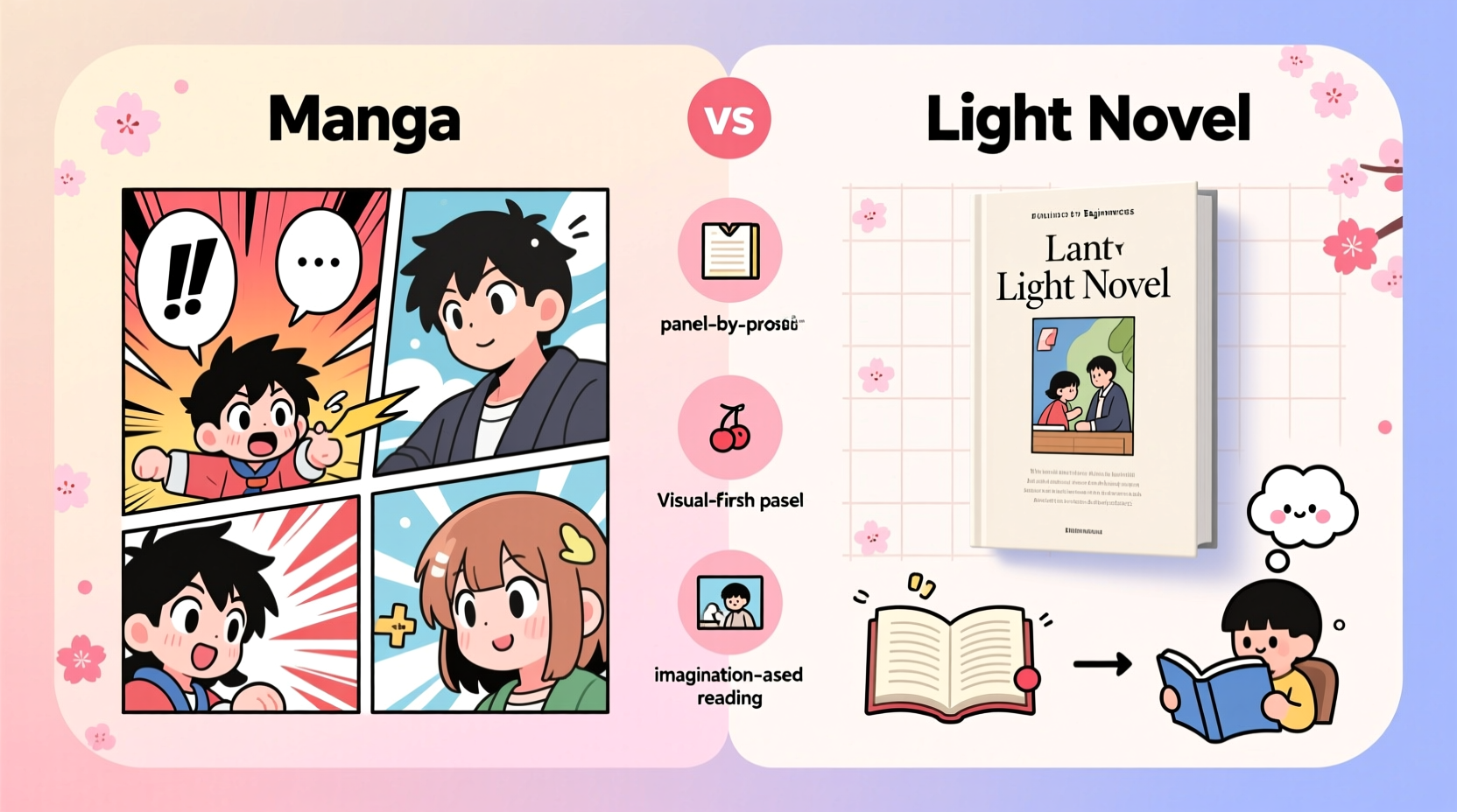 Manga Vs Light Novel Reading Differences For Beginners