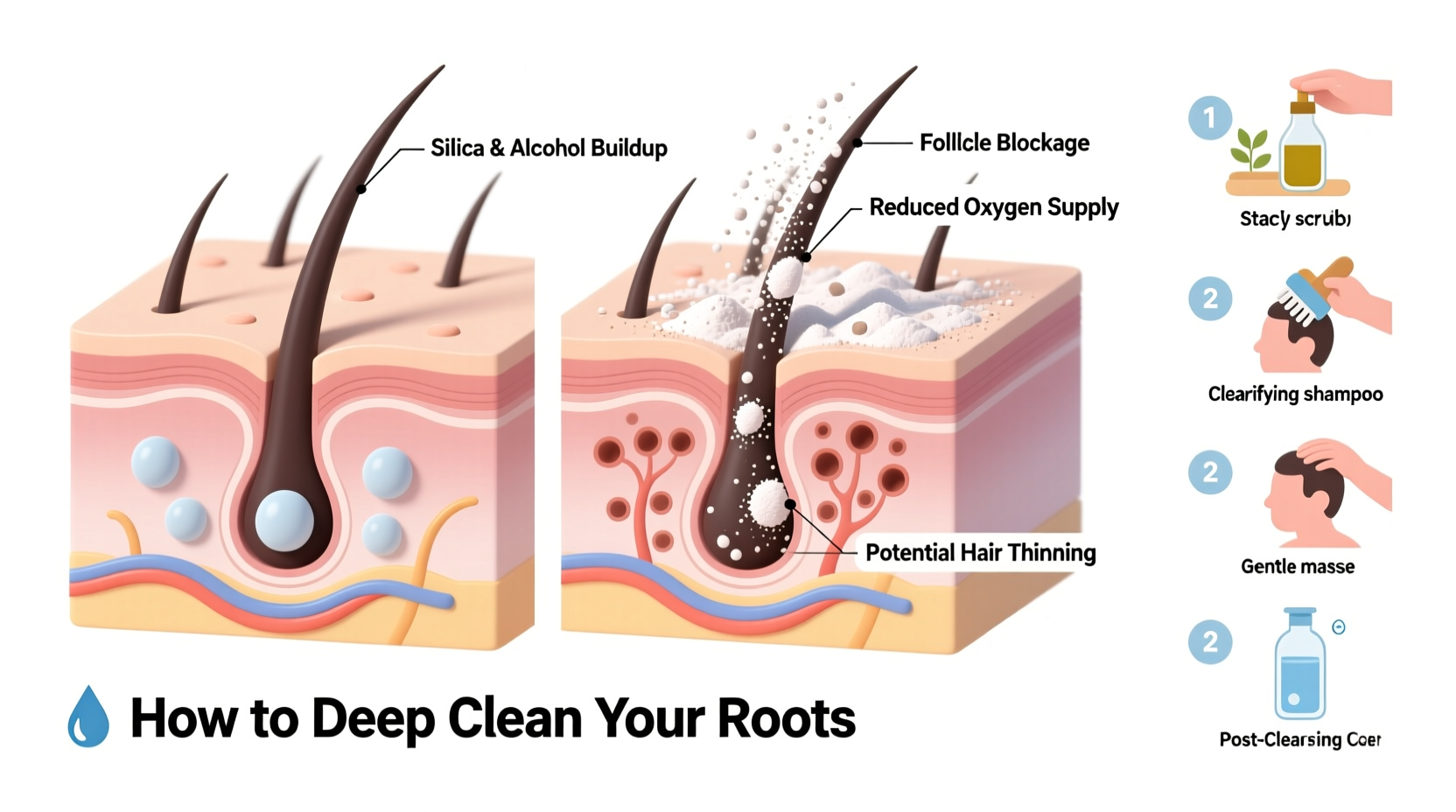 Does Dry Shampoo Build Up Cause Hair Loss And How To Deep Clean Your Roots