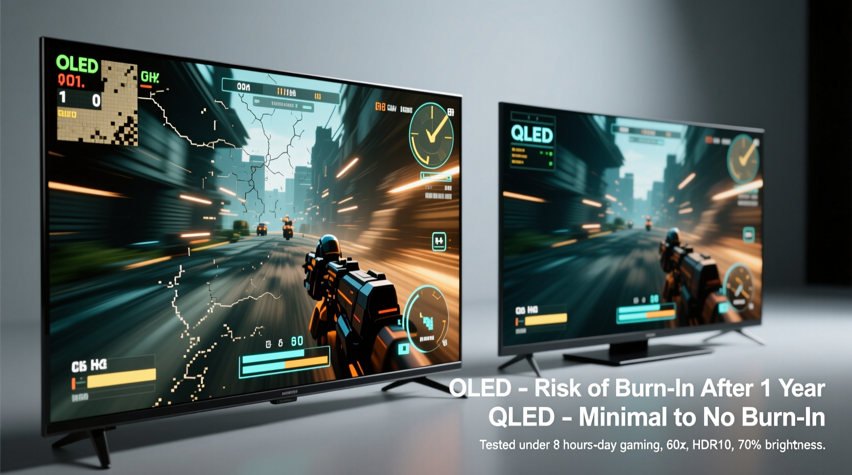 Oled Vs Qled Tv Which Screen Tech Wont Burn In After A Year Of Gaming