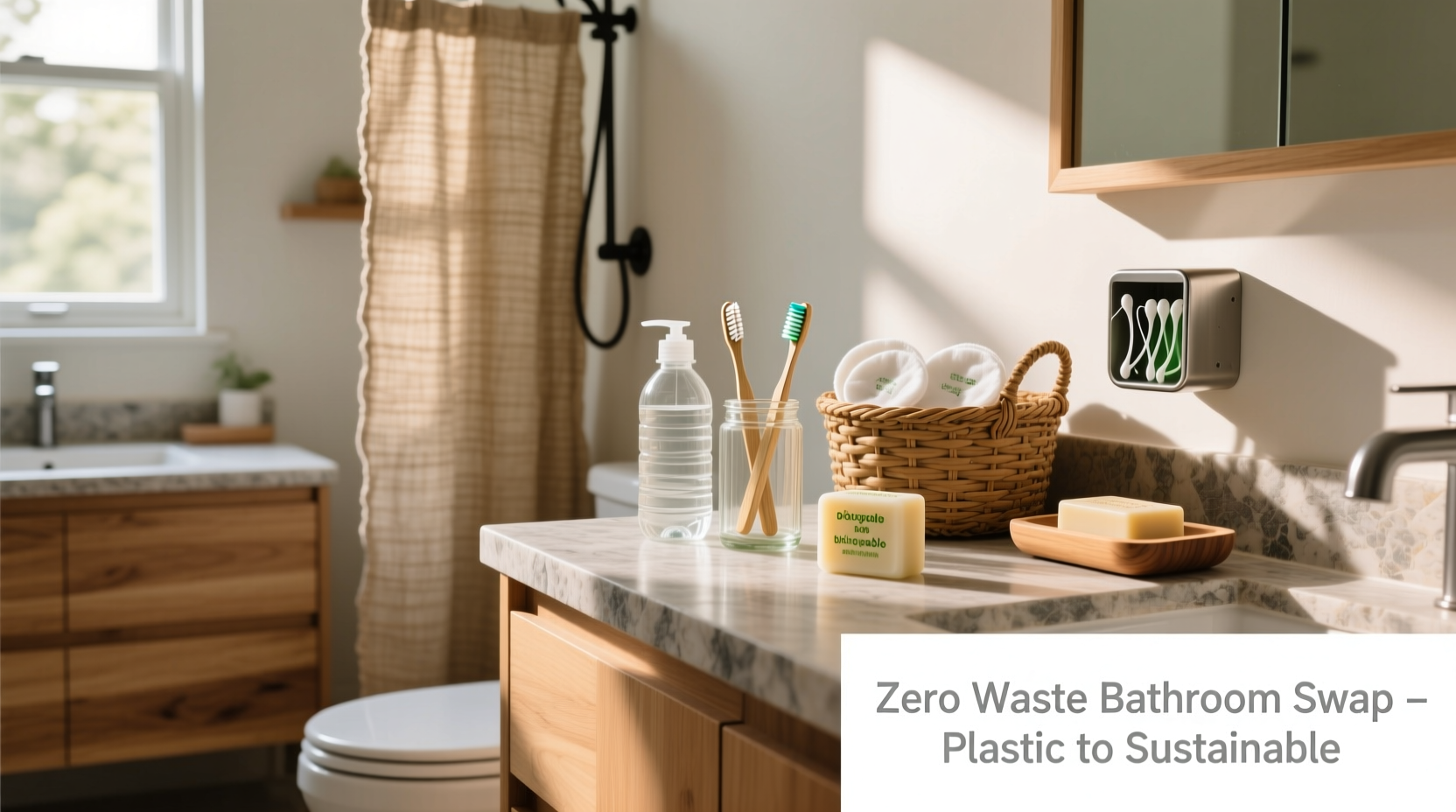 How To Make A Zero Waste Bathroom Swap Plastic For Sustainable