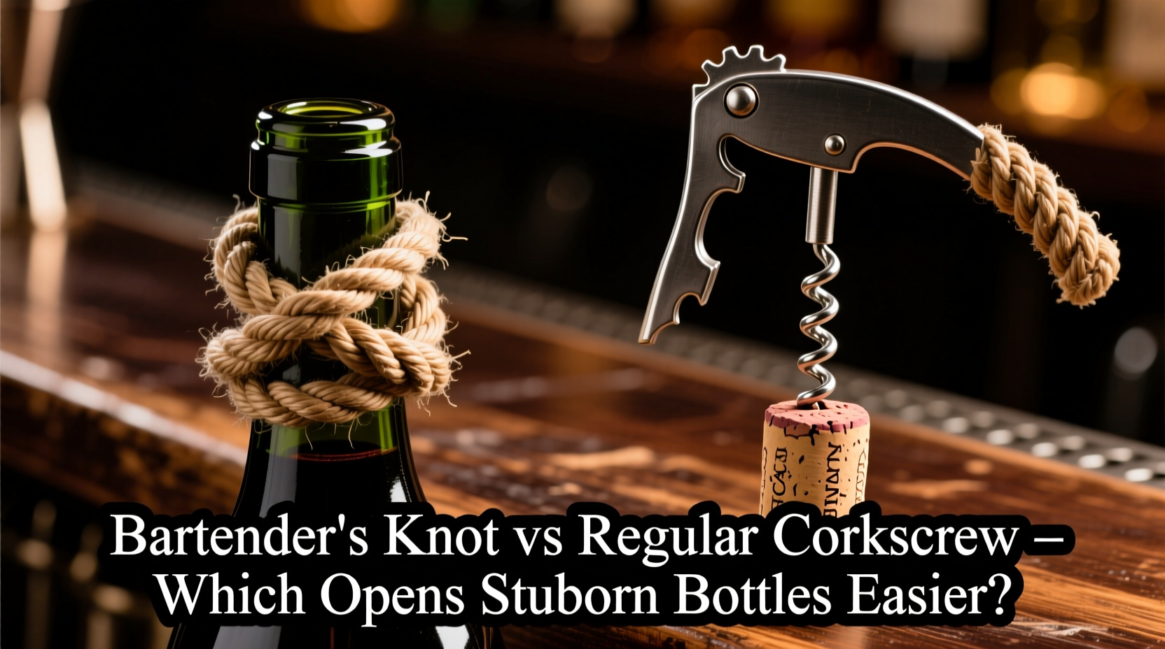 Bartender’s Knot Vs Regular Corkscrew Which Opens Stubborn Bottles Easier