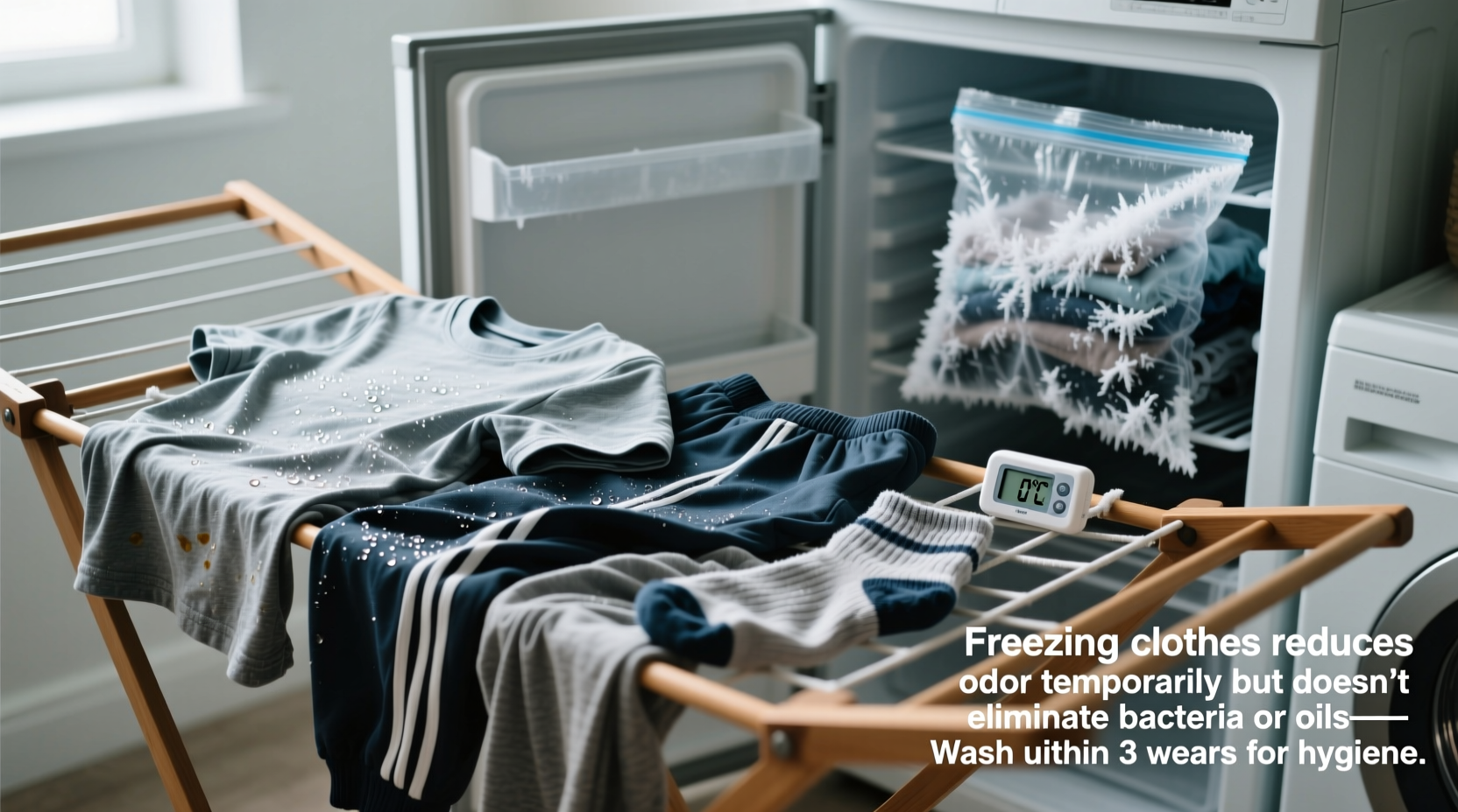 Freezing Clothes for Odor? The Science Says No