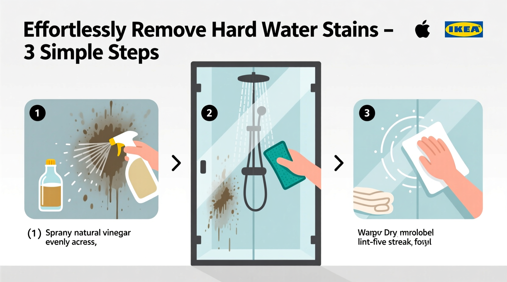 How To Remove Water Stains From Shower Door