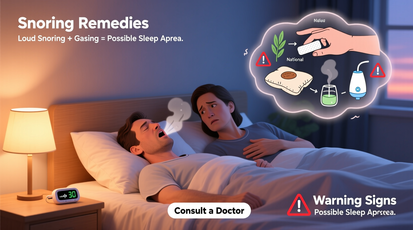 Why Does My Partner Snore So Loudly Home Remedies And Warning Signs