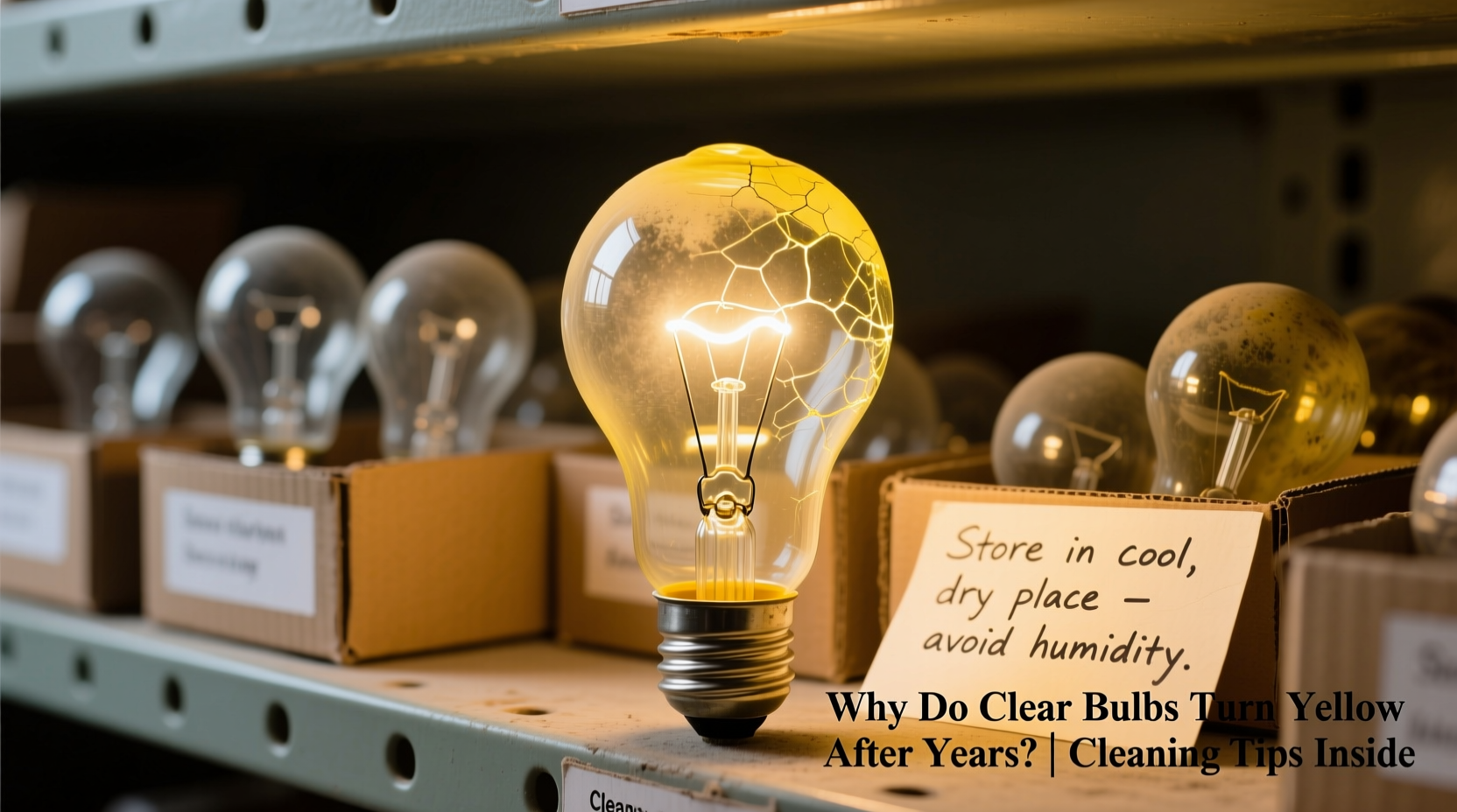 Why Do Clear Bulbs Look Yellow After Years Of Storage Cleaning Tips
