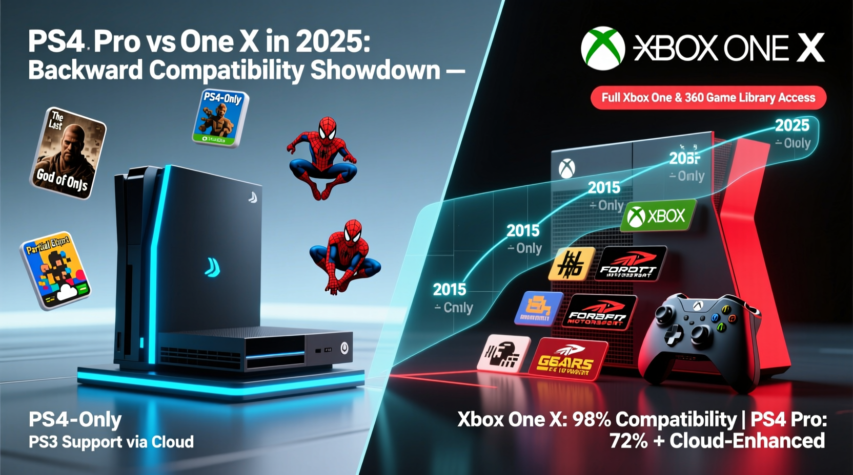 Ps4 Pro Vs Xbox One X In 2025 Which Has Better Backward Compatibility