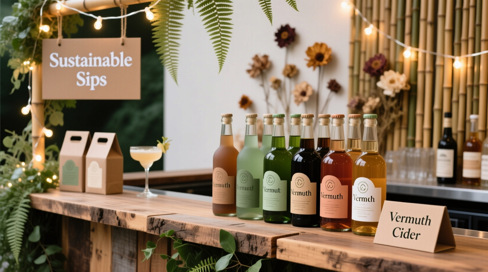 How To Decorate A Wedding Bar With Sustainable Alcohol Packaging