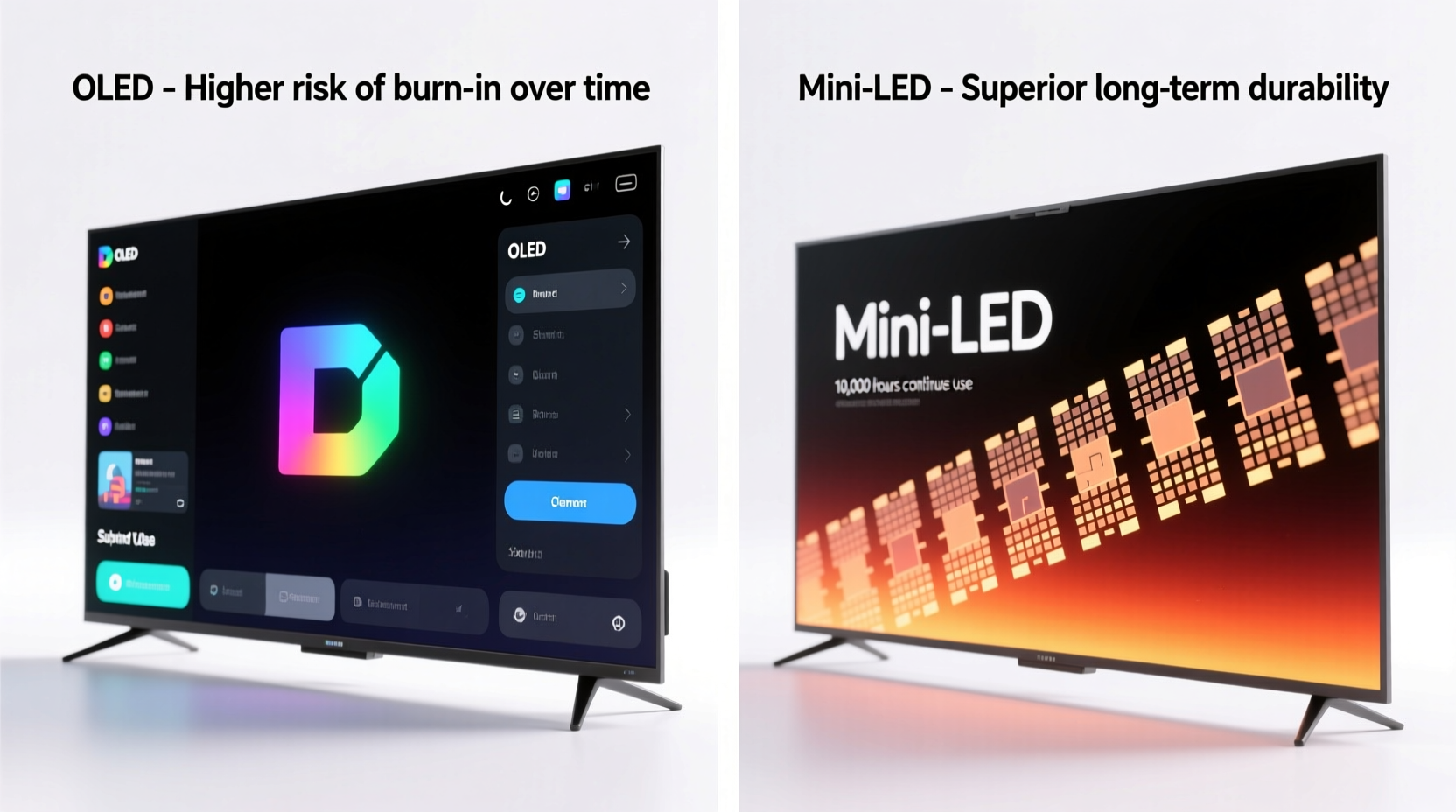 Oled Vs Mini Led Tvs Which Panel Type Lasts Longer Without Burn In Risks