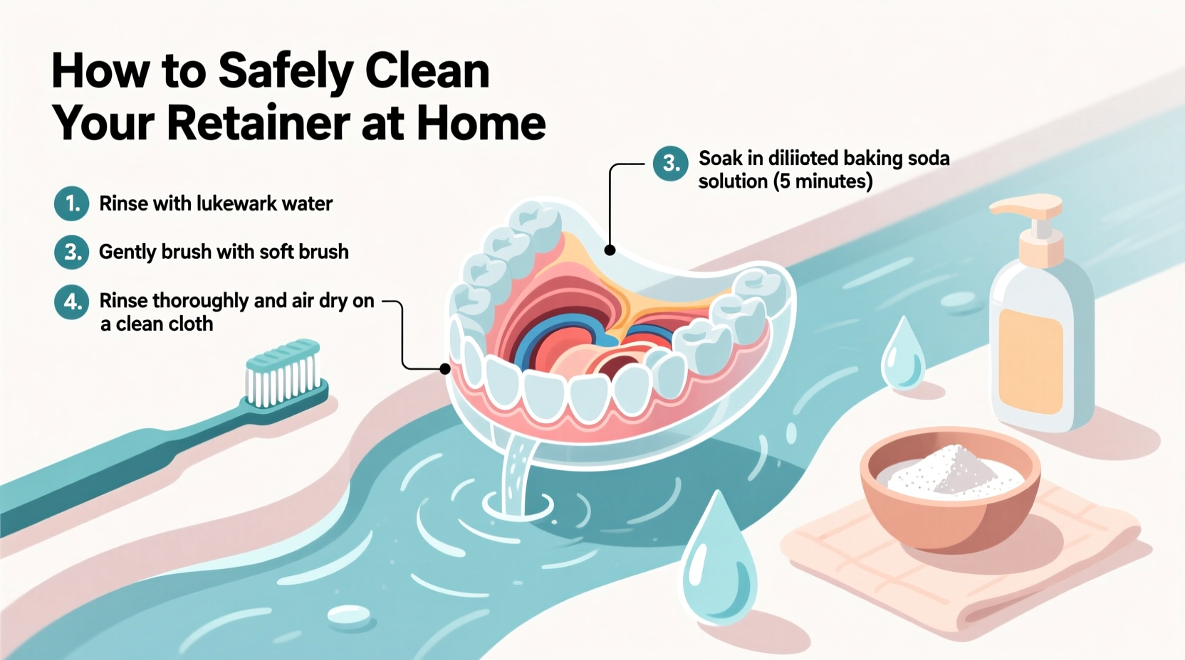 How To Safely Clean Your Retainer At Home Without Damaging It