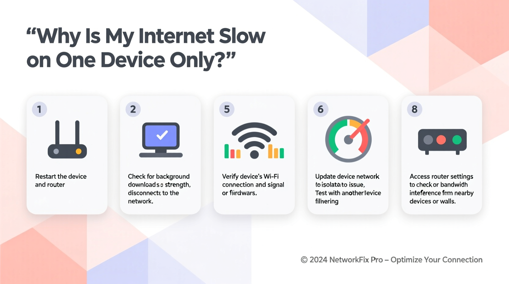 Why Is My Internet Slow On One Device Only Wifi Troubleshooting Steps