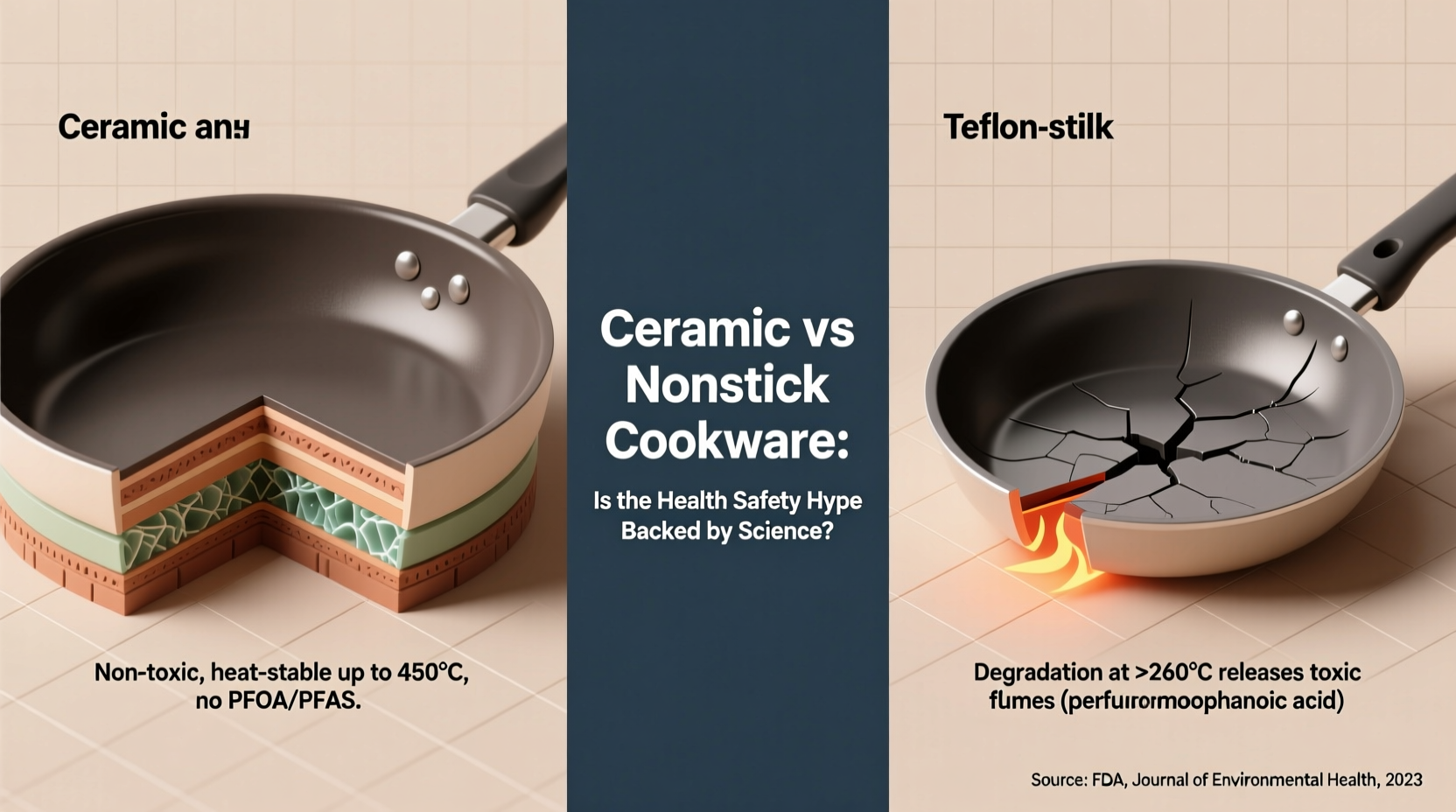 Ceramic Vs Nonstick Cookware Is The Health Safety Hype Backed By Science