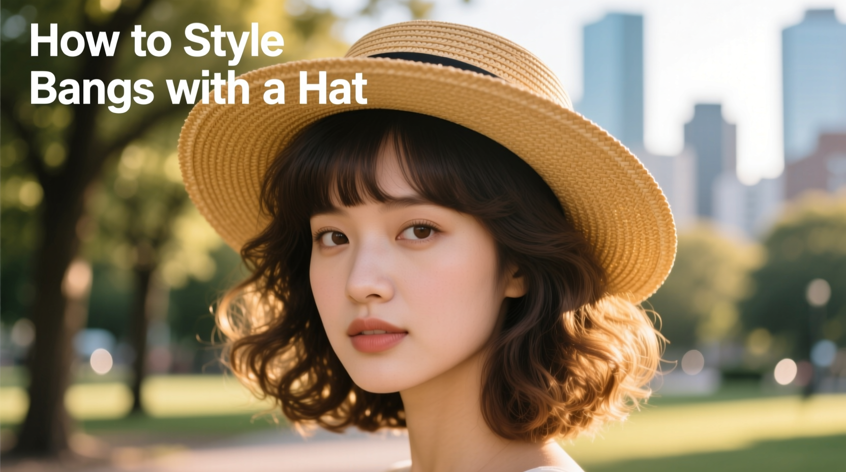 How To Style Bangs With A Hat Without Flattening Your Hair