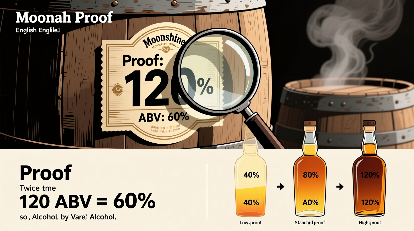 How To Read A Proof Label On Moonshine And What ABV Means For Potency