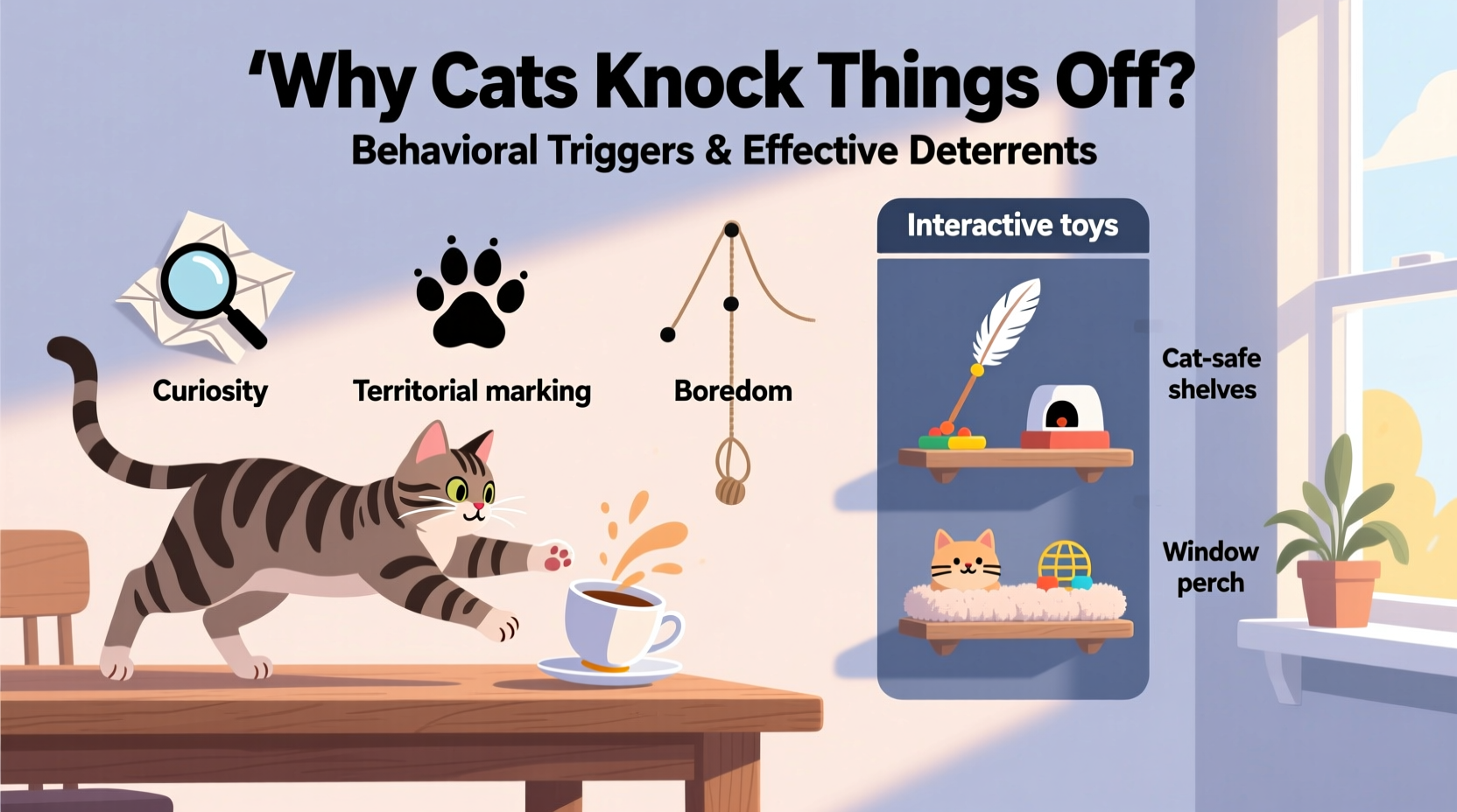 Why Do Cats Knock Things Off Tables Behavioral Reasons And Deterrents