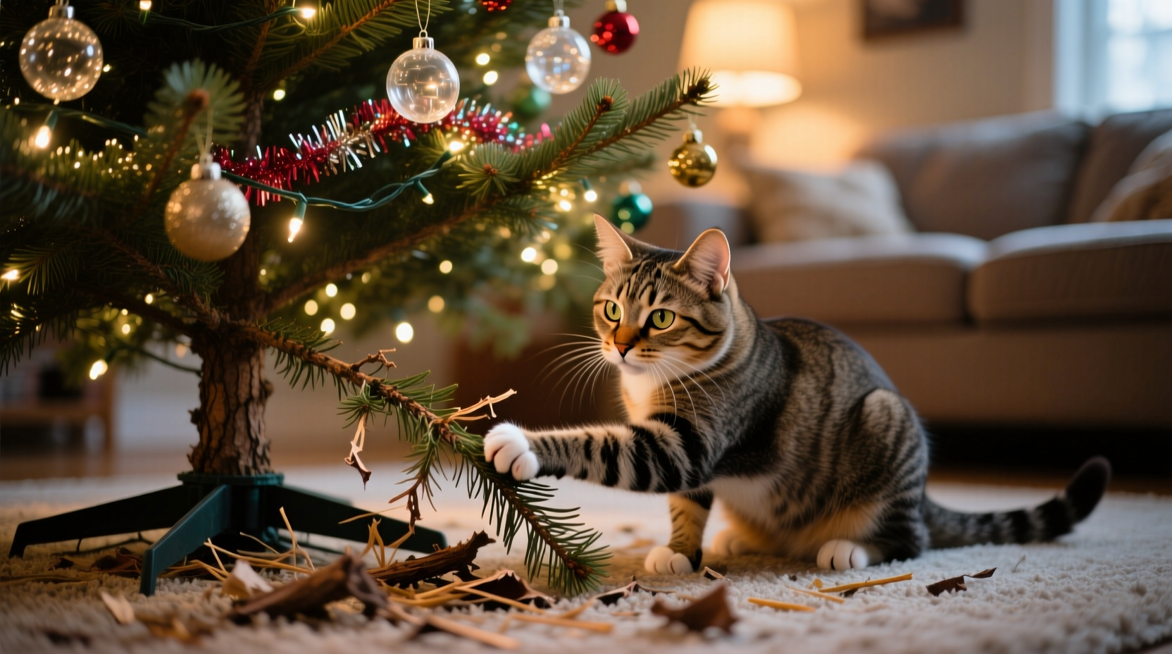 Why Does My Cat Destroy The Lower Branches Of The Christmas Tree