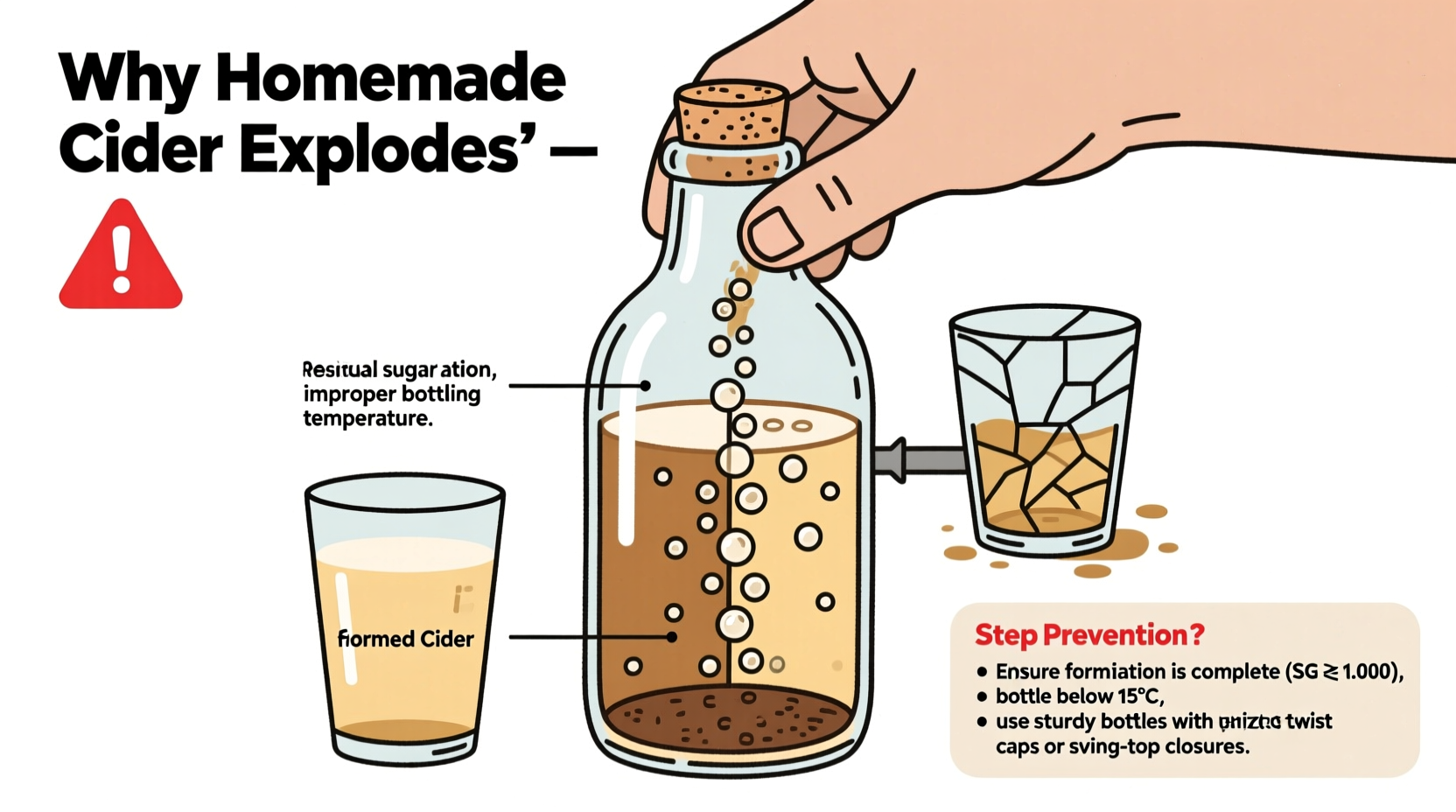Why Does My Homemade Cider Explode In The Bottle And How To Prevent It