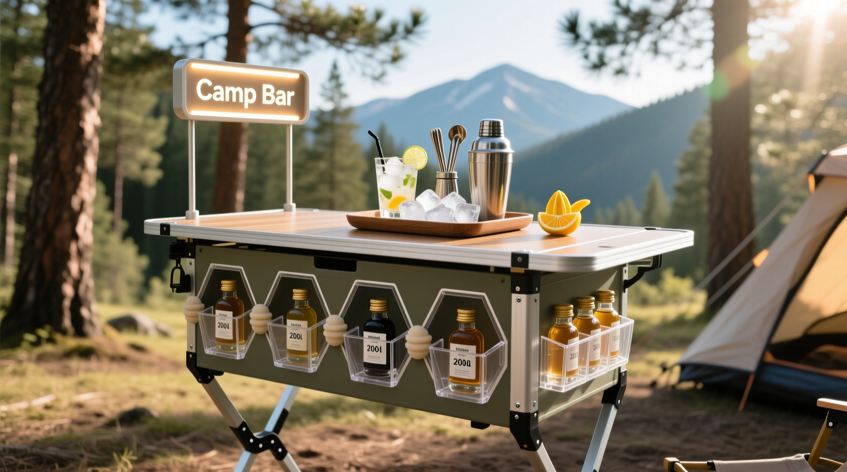 How To Build A Portable Camping Bar With Compact Spirit Bottles
