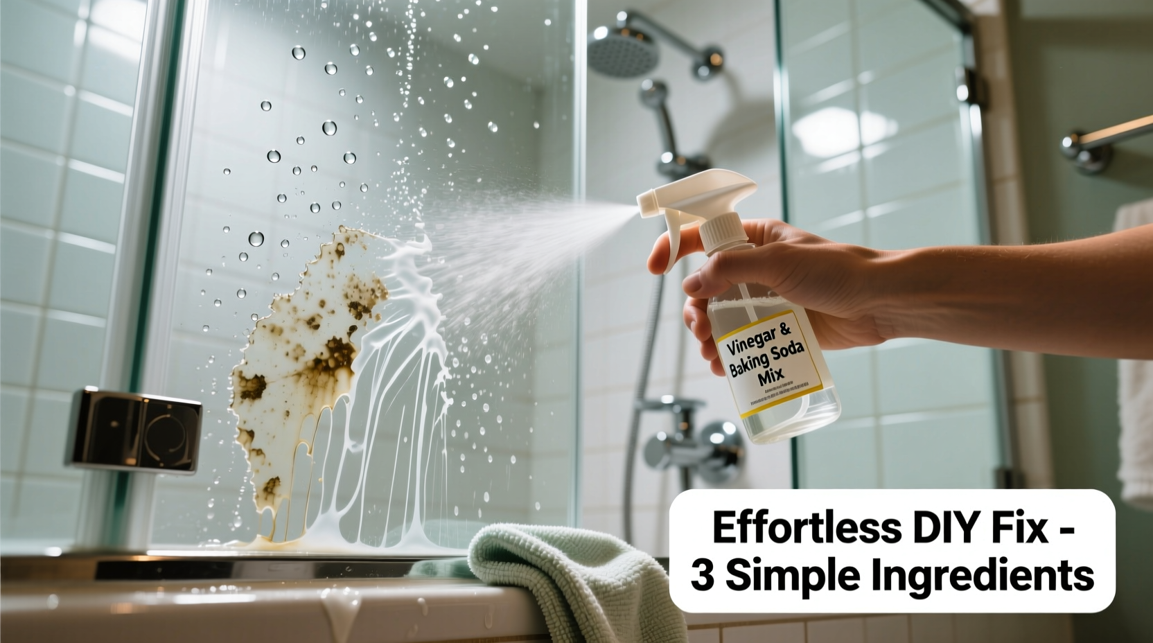 Removing Hard Water Stains From Glass Shower Doors Effortless Diy Mixtures
