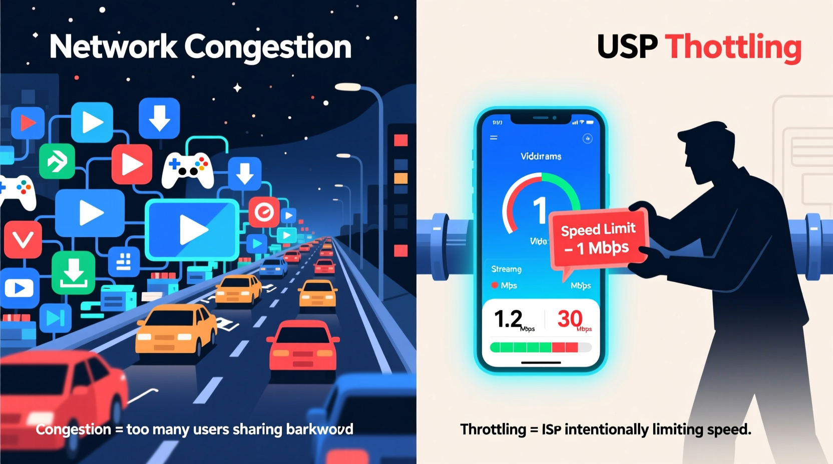 Why Is My Internet So Slow At Night Throttling Vs Congestion Explained