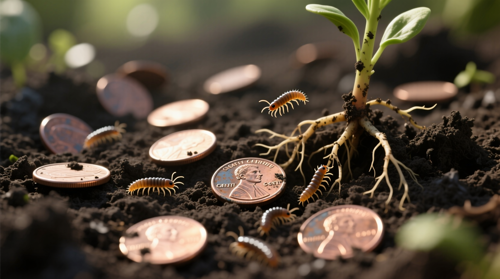 No, Pennies on Soil Do Not Keep Grubs Away from Plants