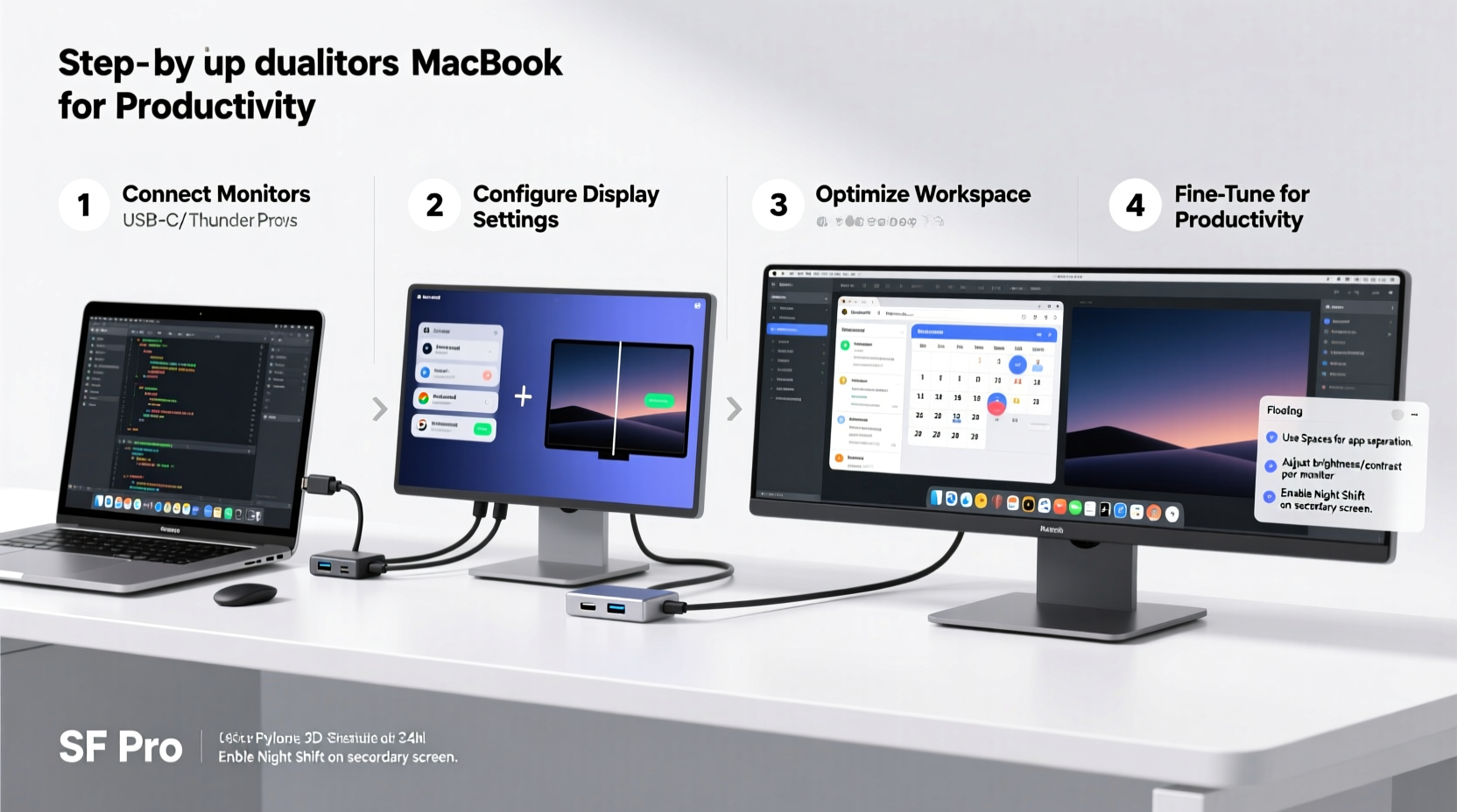 Step By Step Guide To Setting Up Dual Monitors With Macbook For Productivity Boost