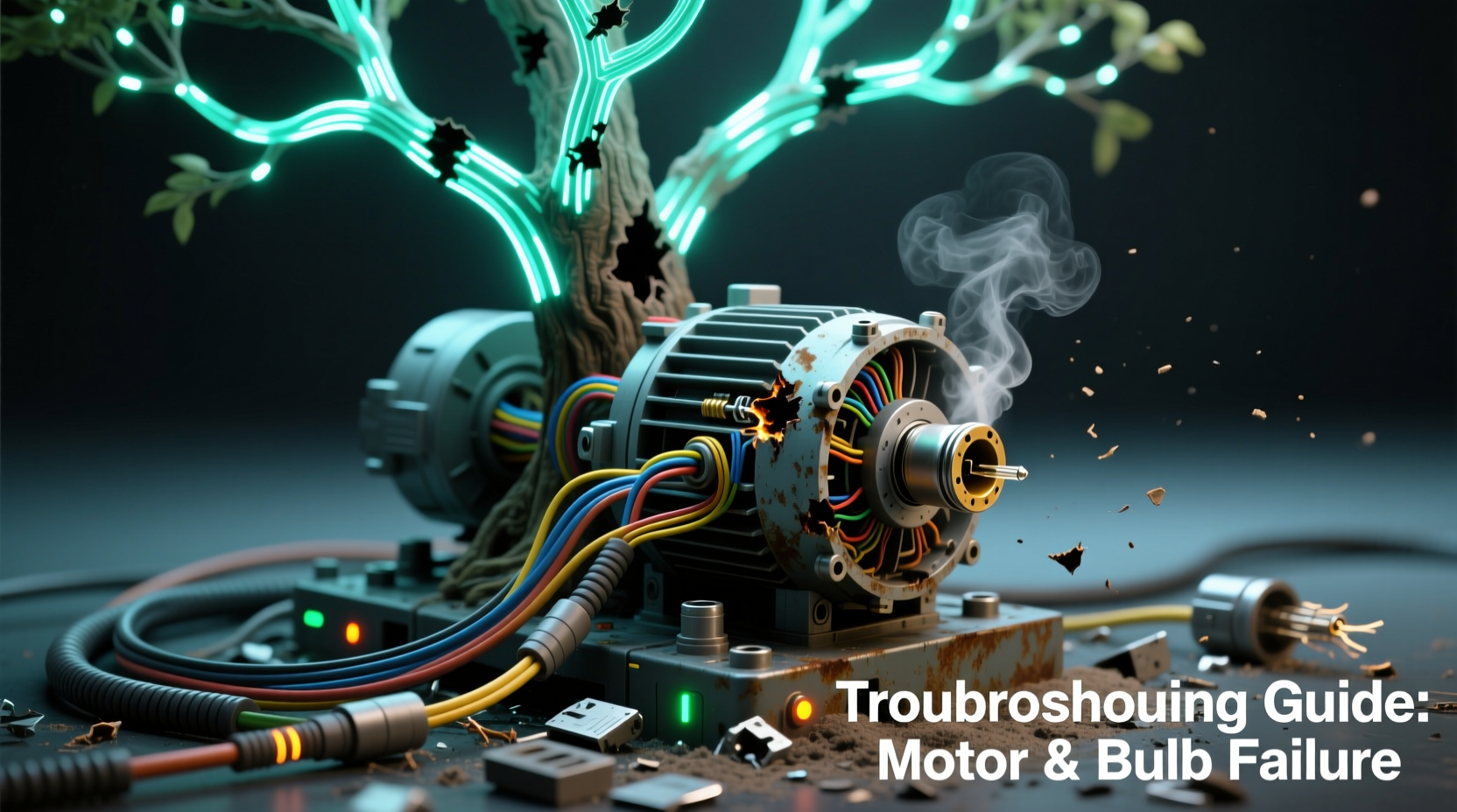 Why Did My Fiber Optic Tree Stop Glowing Troubleshooting Motor And Bulb ...