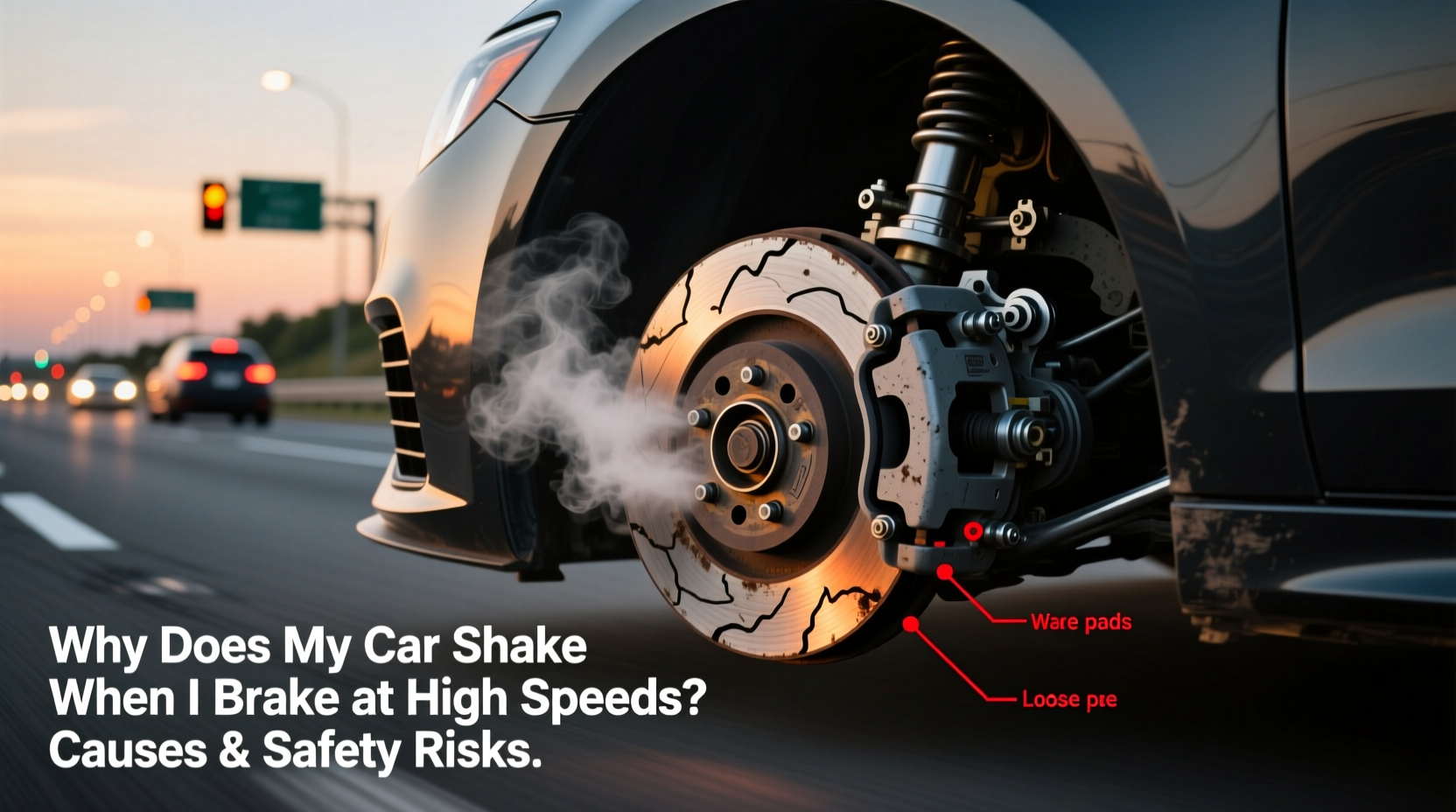 Car Shakes While Braking At High Speeds