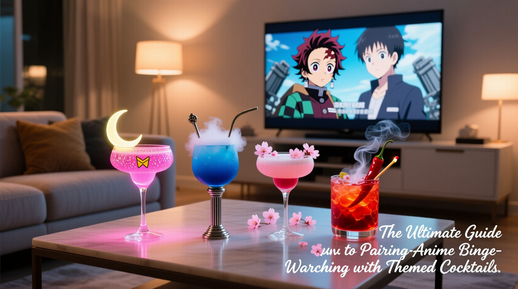 The Ultimate Guide To Pairing Anime Binge-watching With Themed Cocktails