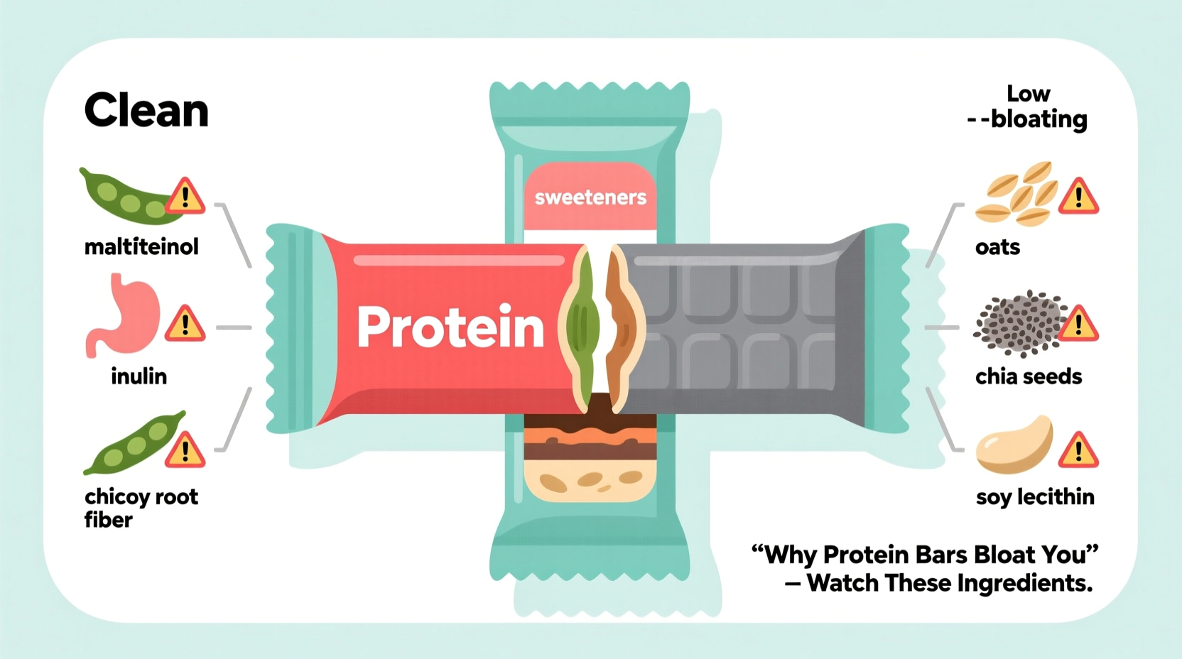 Why Are Protein Bars Causing Bloating Ingredients To Watch Out For