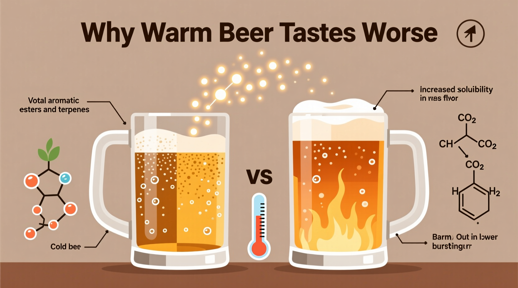 Why Does Warm Beer Taste Worse And What Happens Chemically When It Heats Up